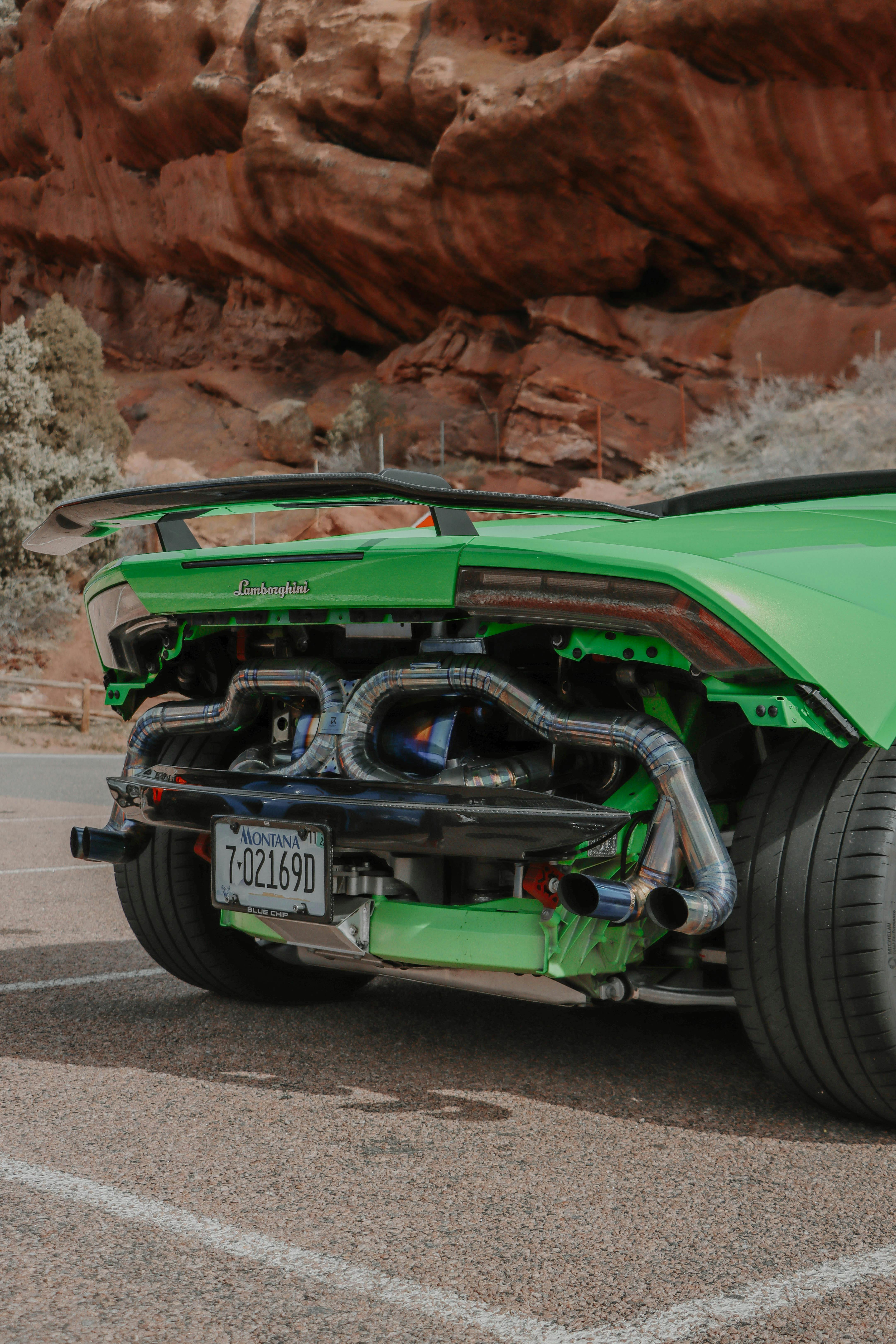 Back View of a Sports Car · Free Stock Photo