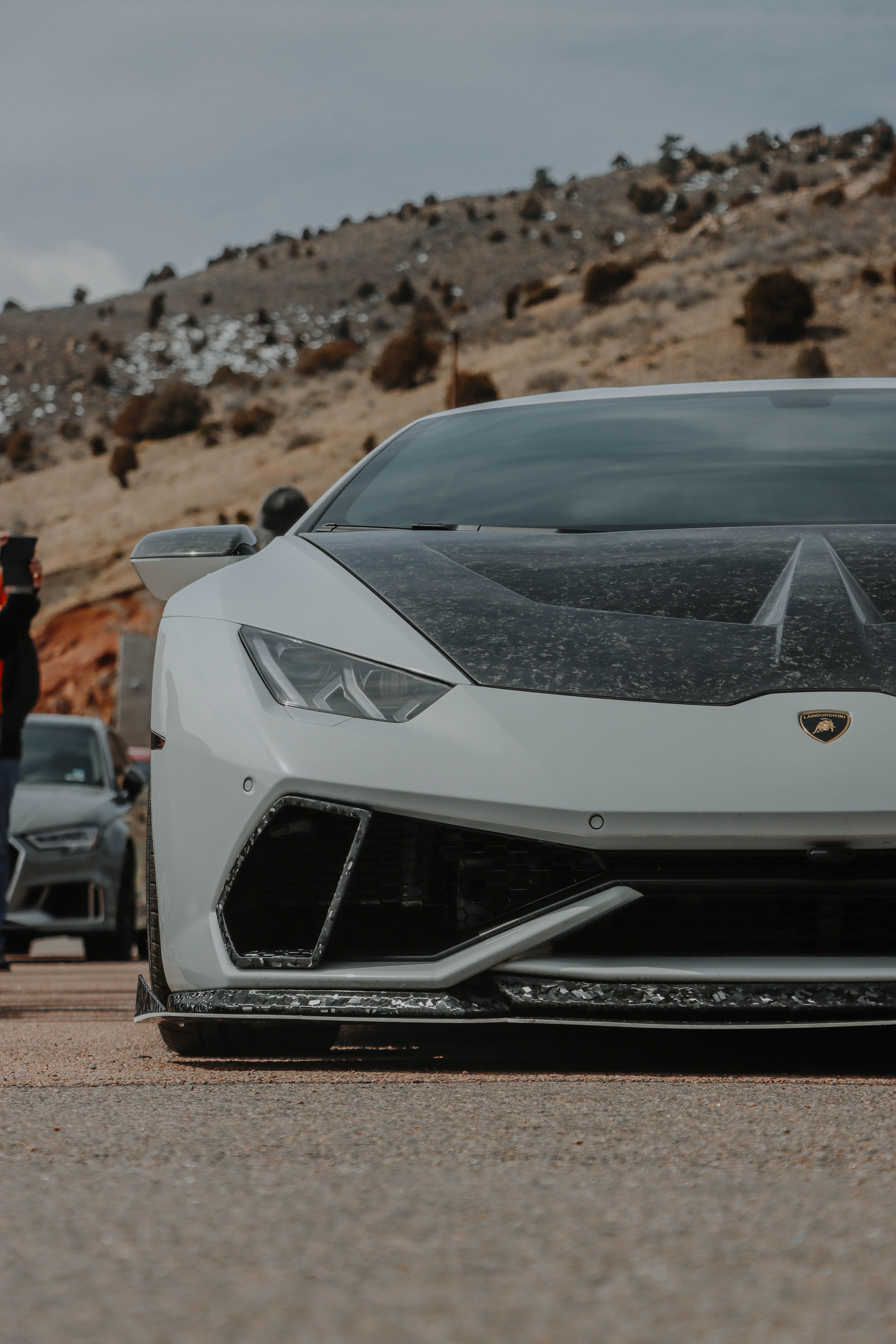 White Car Parked on the Street · Free Stock Photo