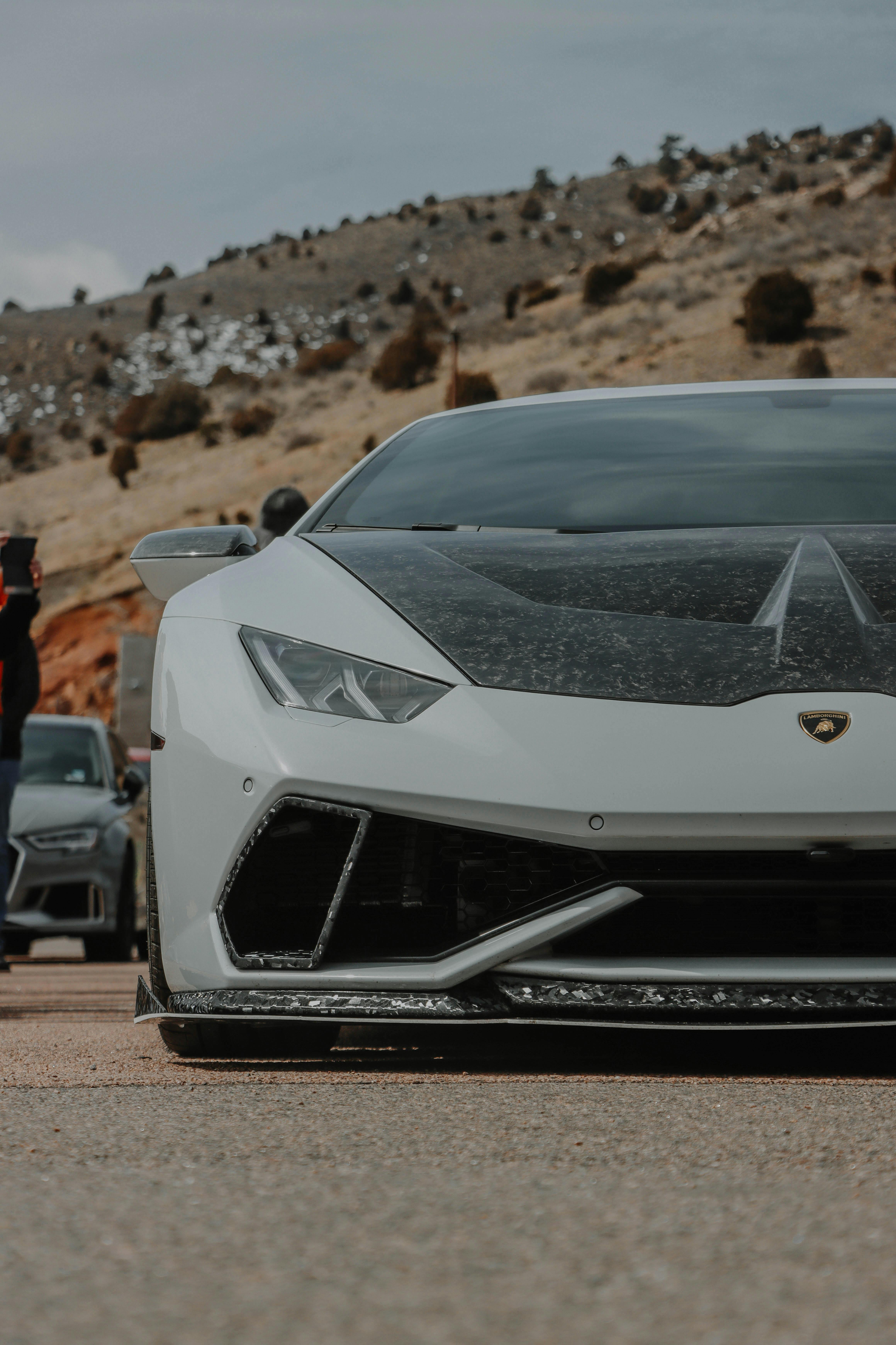 A Lamborghini Huracan on a Parking Lot at Red Rocks, Colorado, USA ...