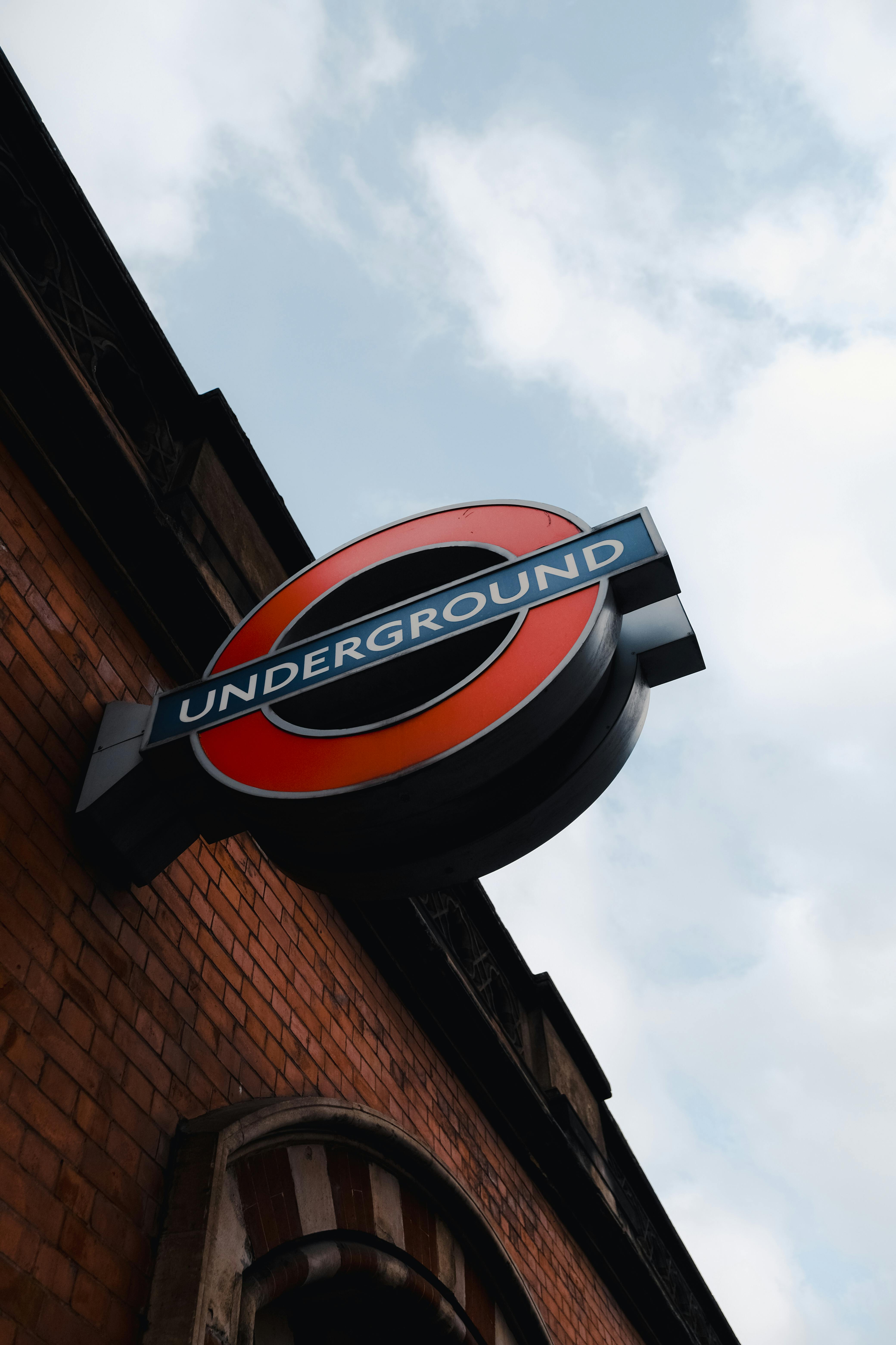 Clouds over Underground Sign · Free Stock Photo