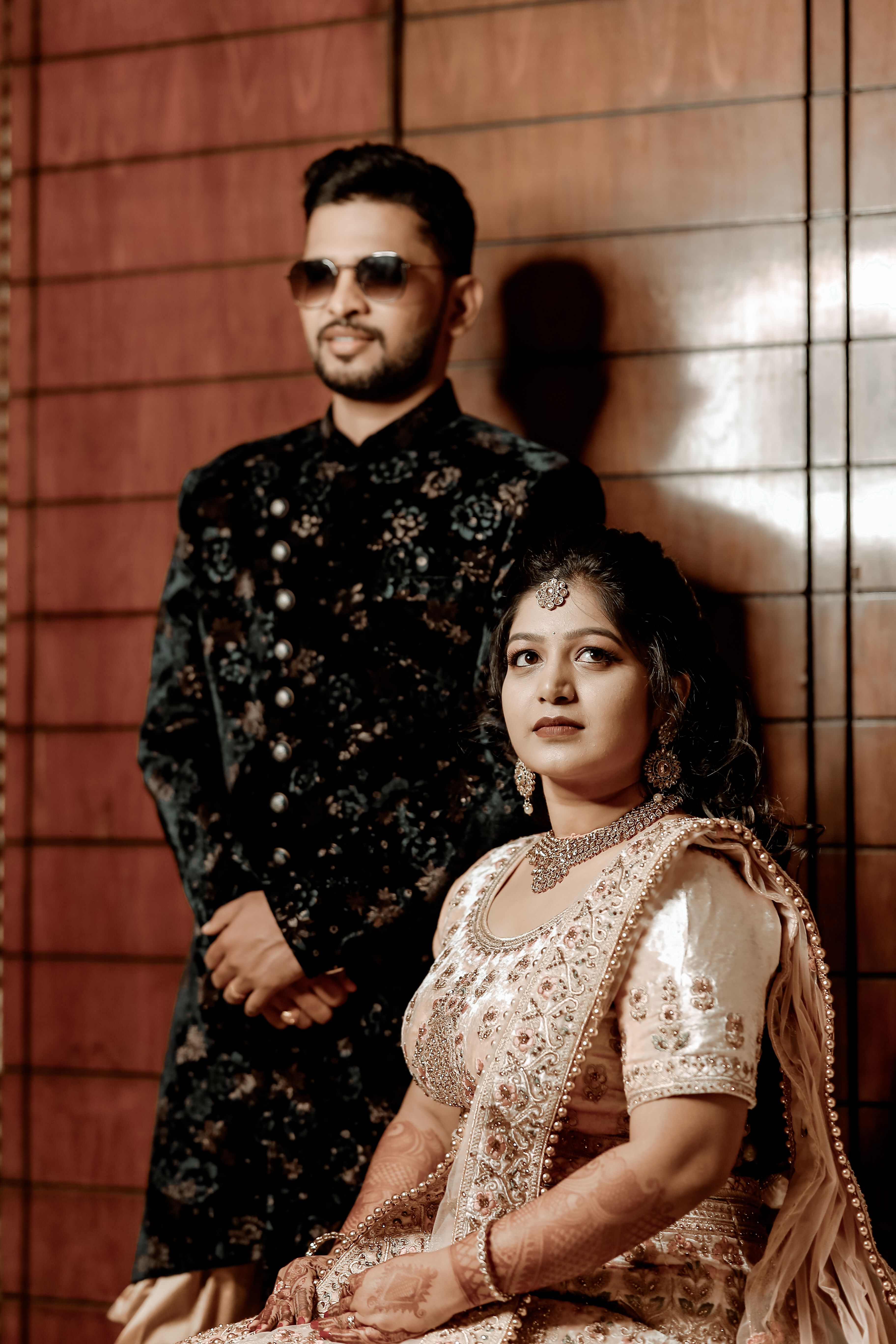 Bride and Groom Wearing Traditional Wedding Clothing · Free Stock Photo