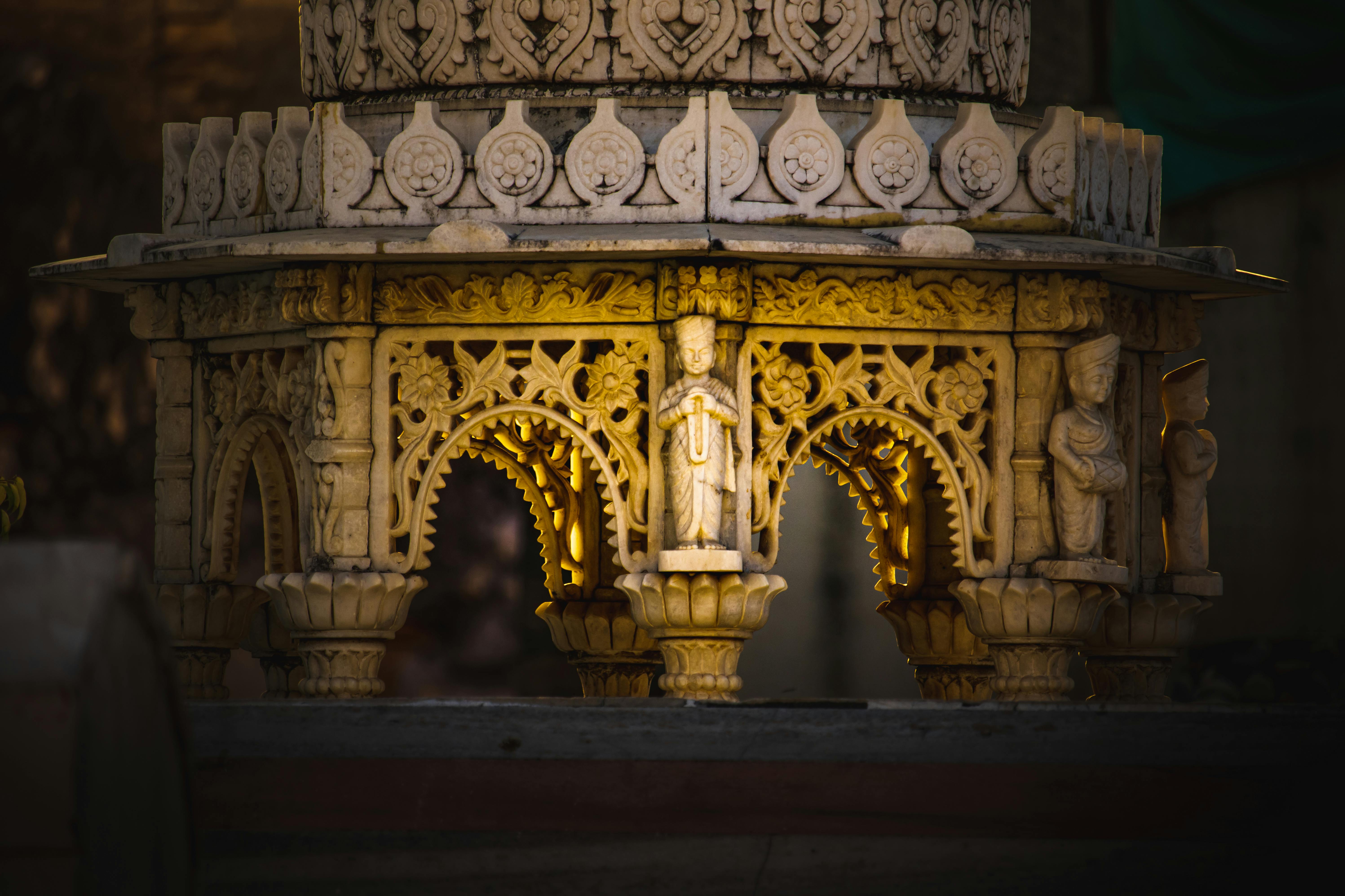 Close up of Buddhist Temple Wall · Free Stock Photo