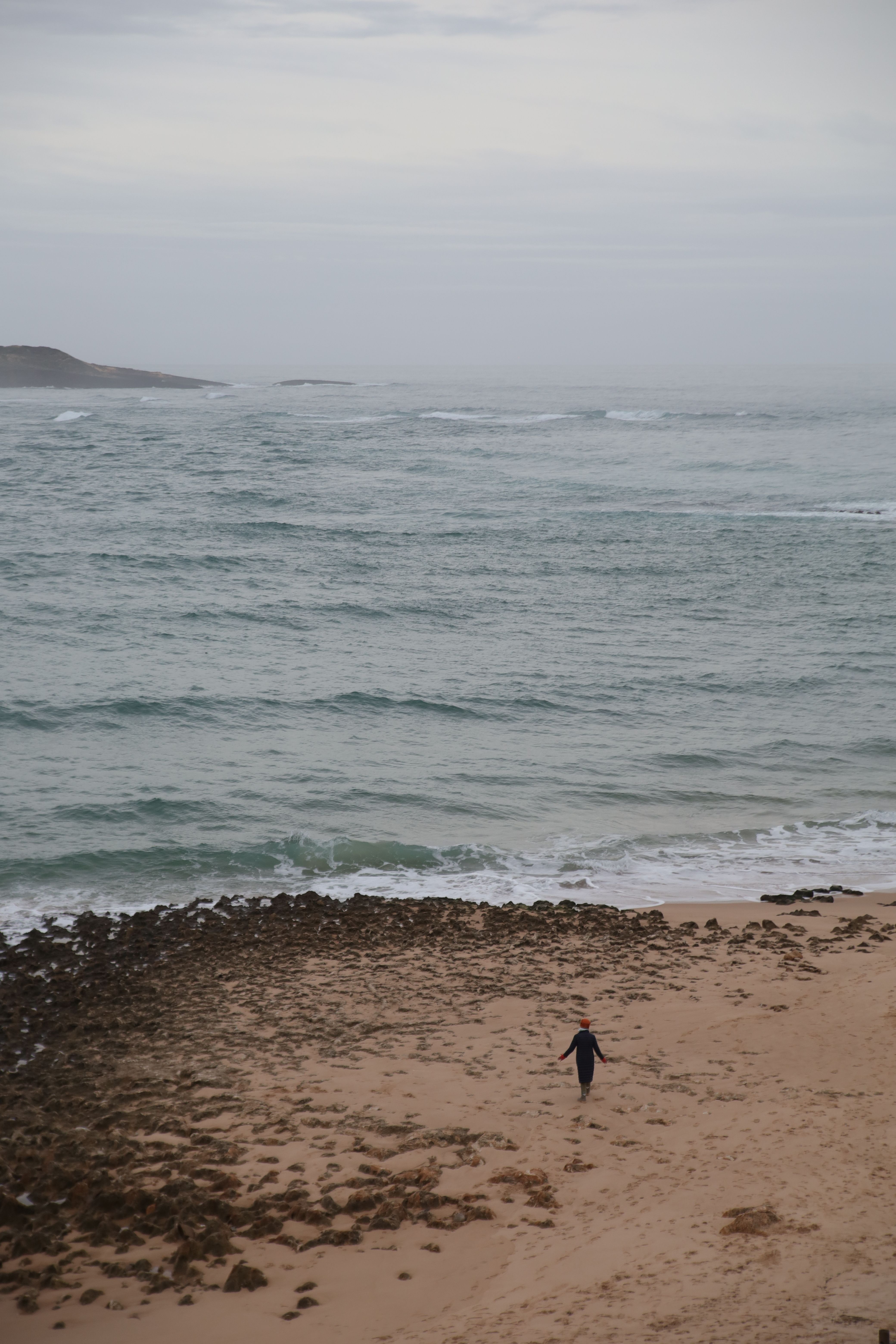Person at Sandy Beach · Free Stock Photo