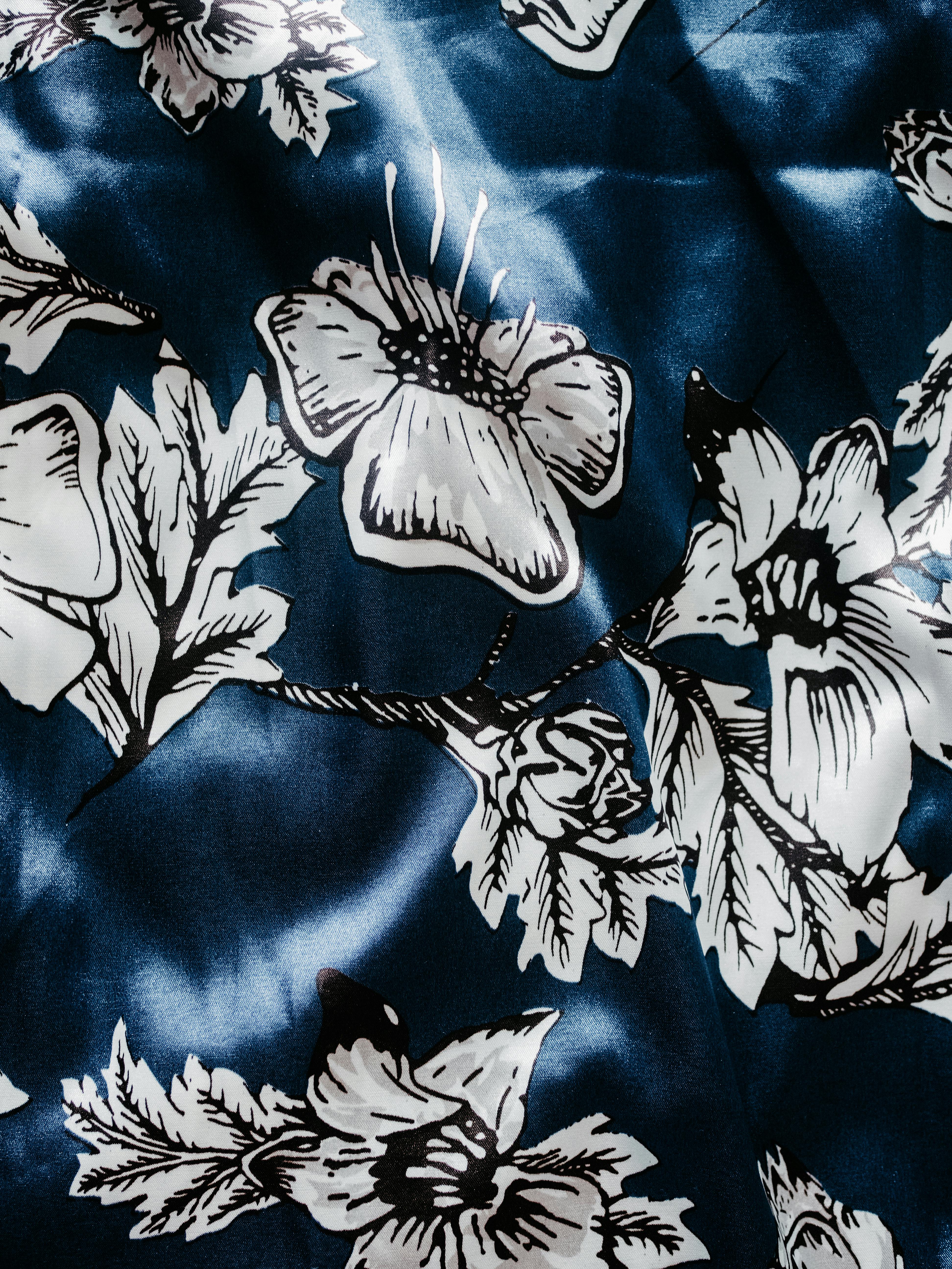 A Fabric with a Floral Pattern · Free Stock Photo