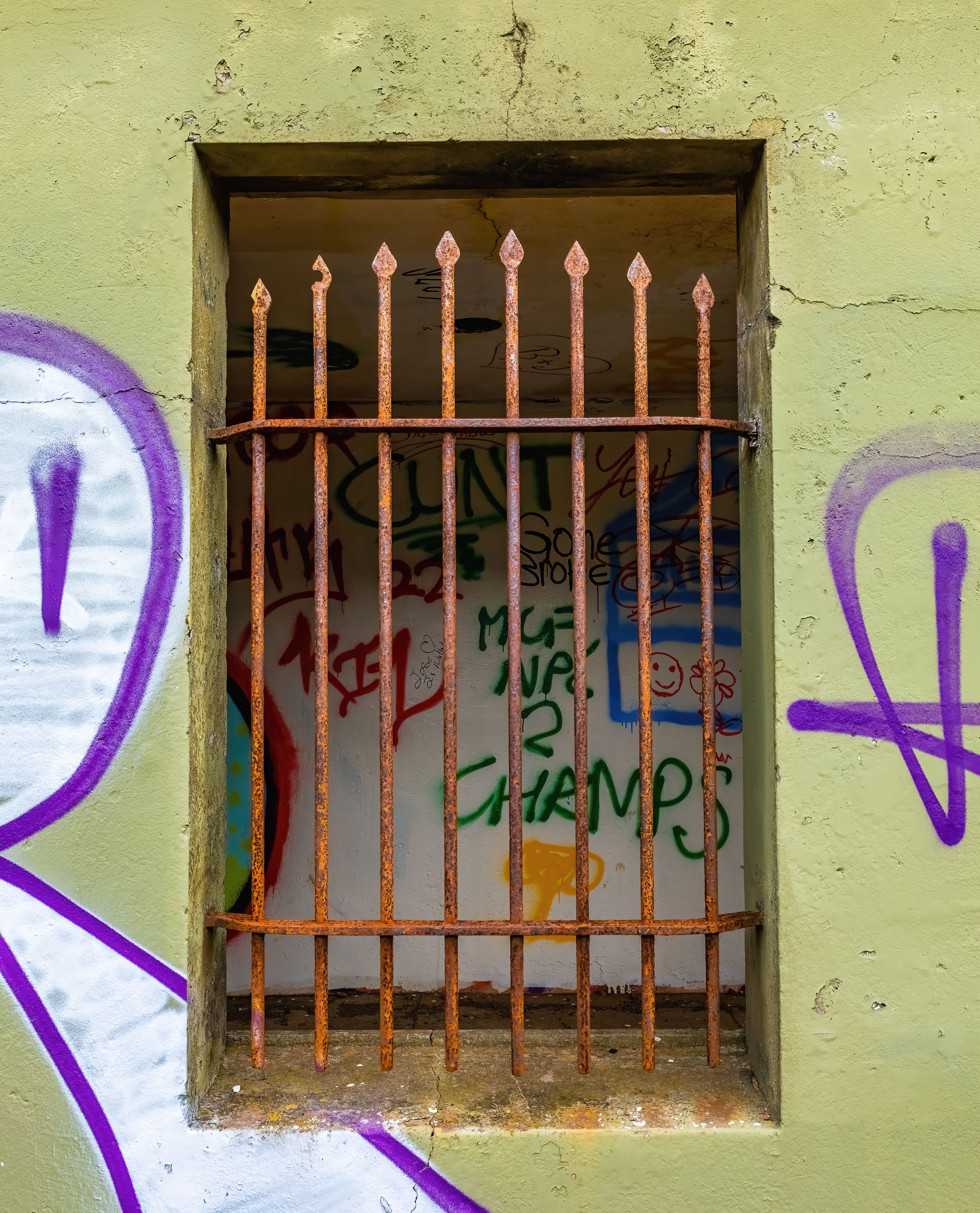 Bars on Window Opening · Free Stock Photo