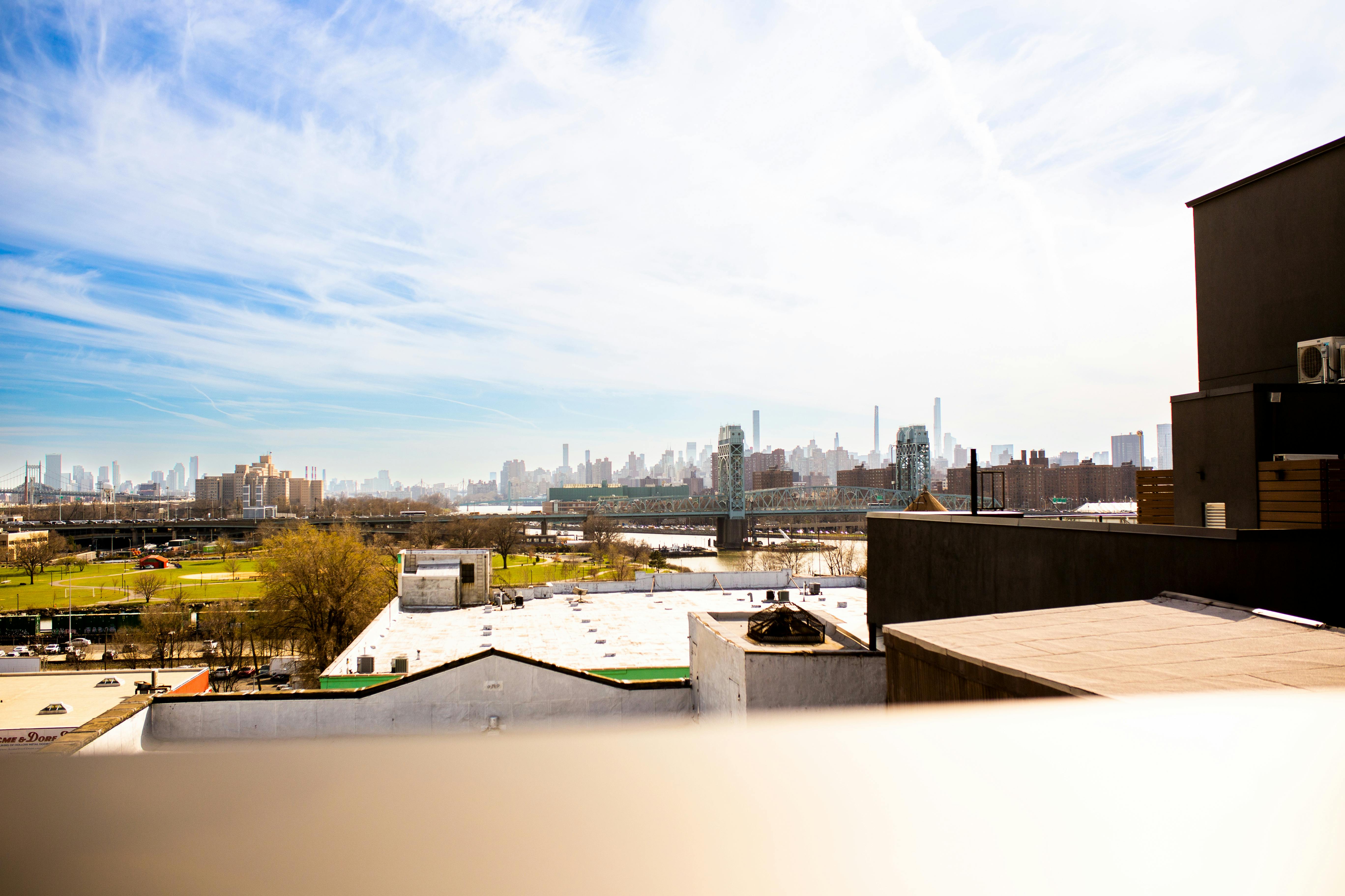 Broadcasting Tower on Rooftop · Free Stock Photo