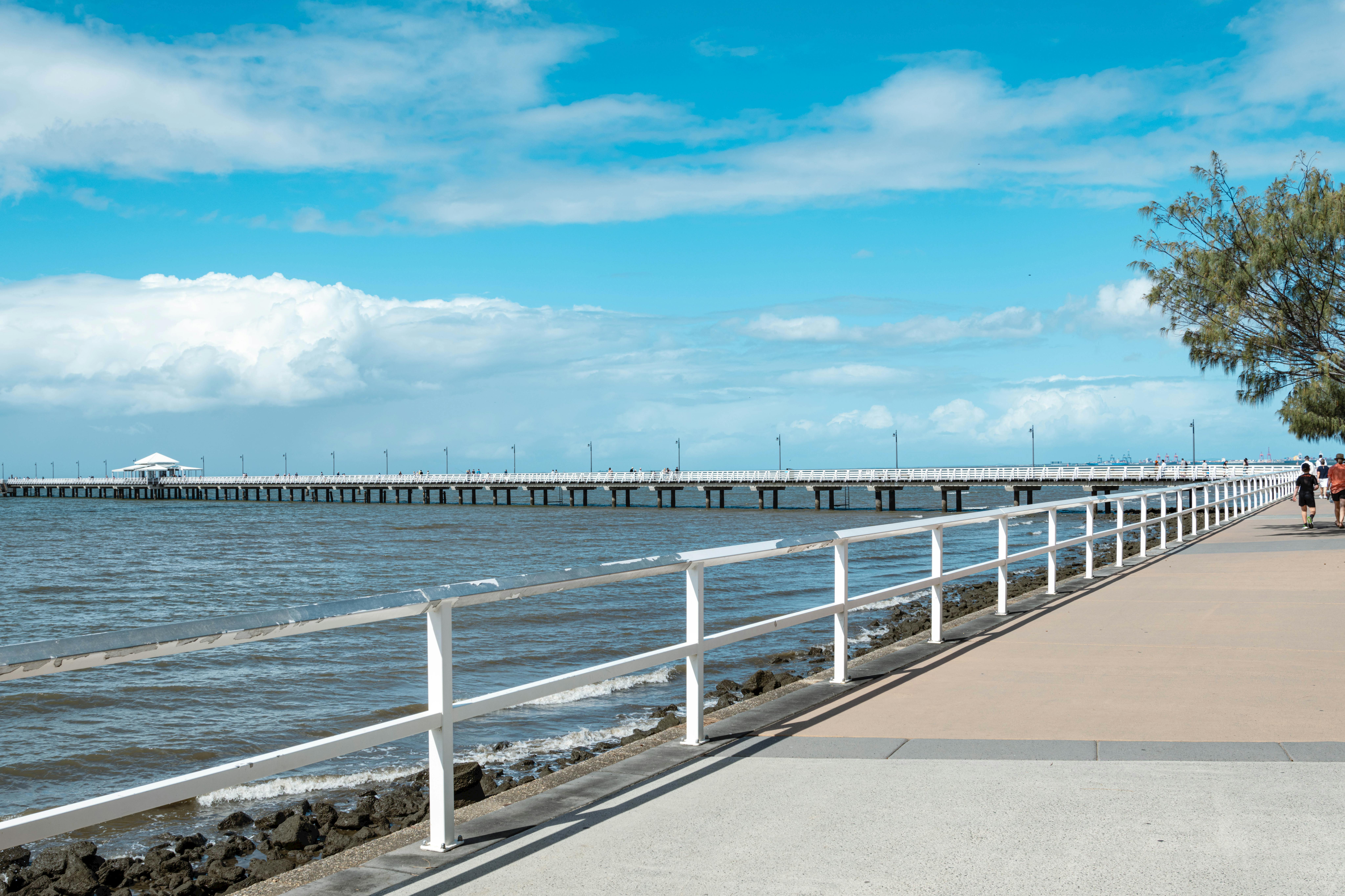 Promenade and Pier on Sea Shore · Free Stock Photo