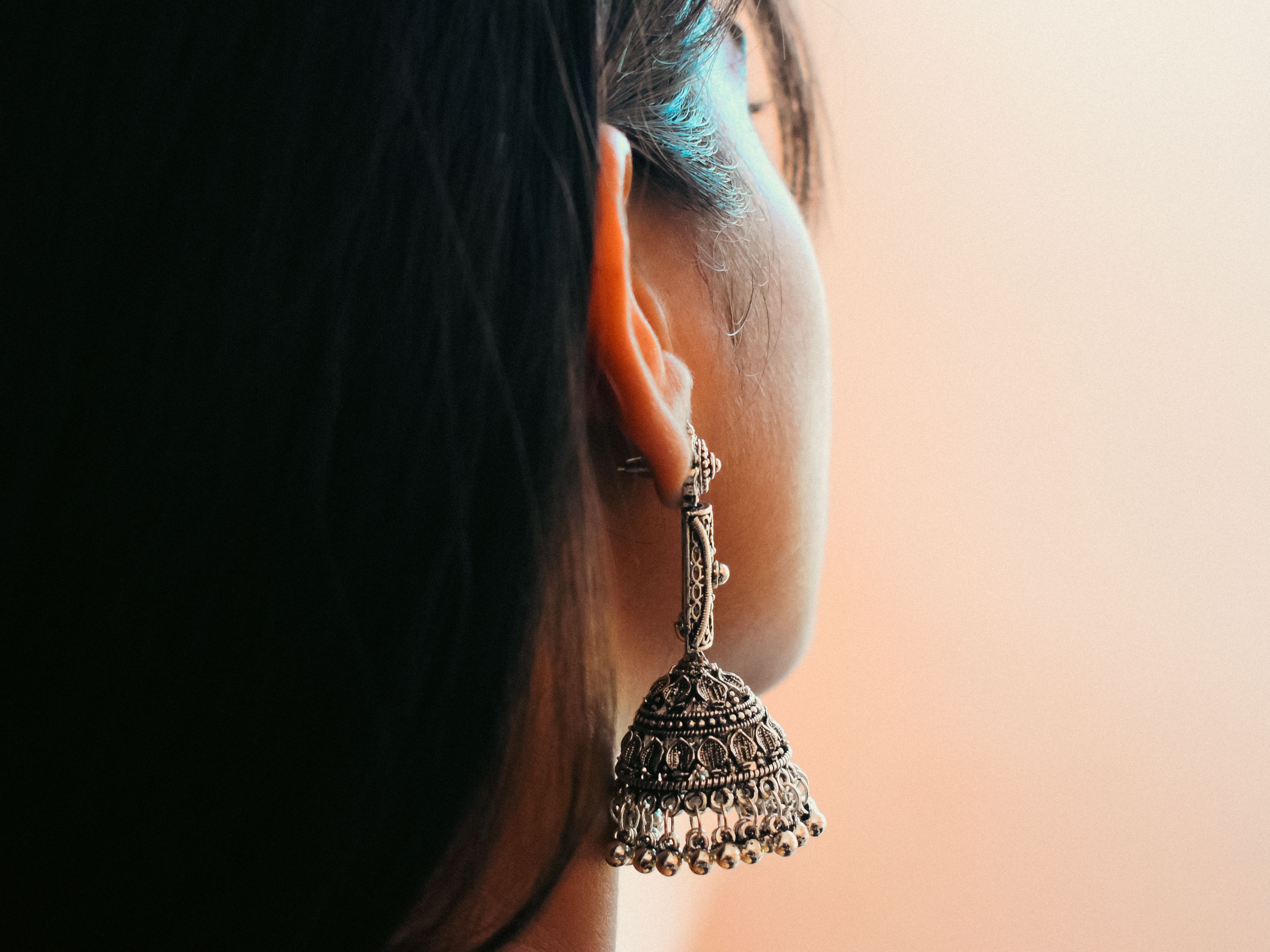 Close up of Woman with Golden Earring · Free Stock Photo