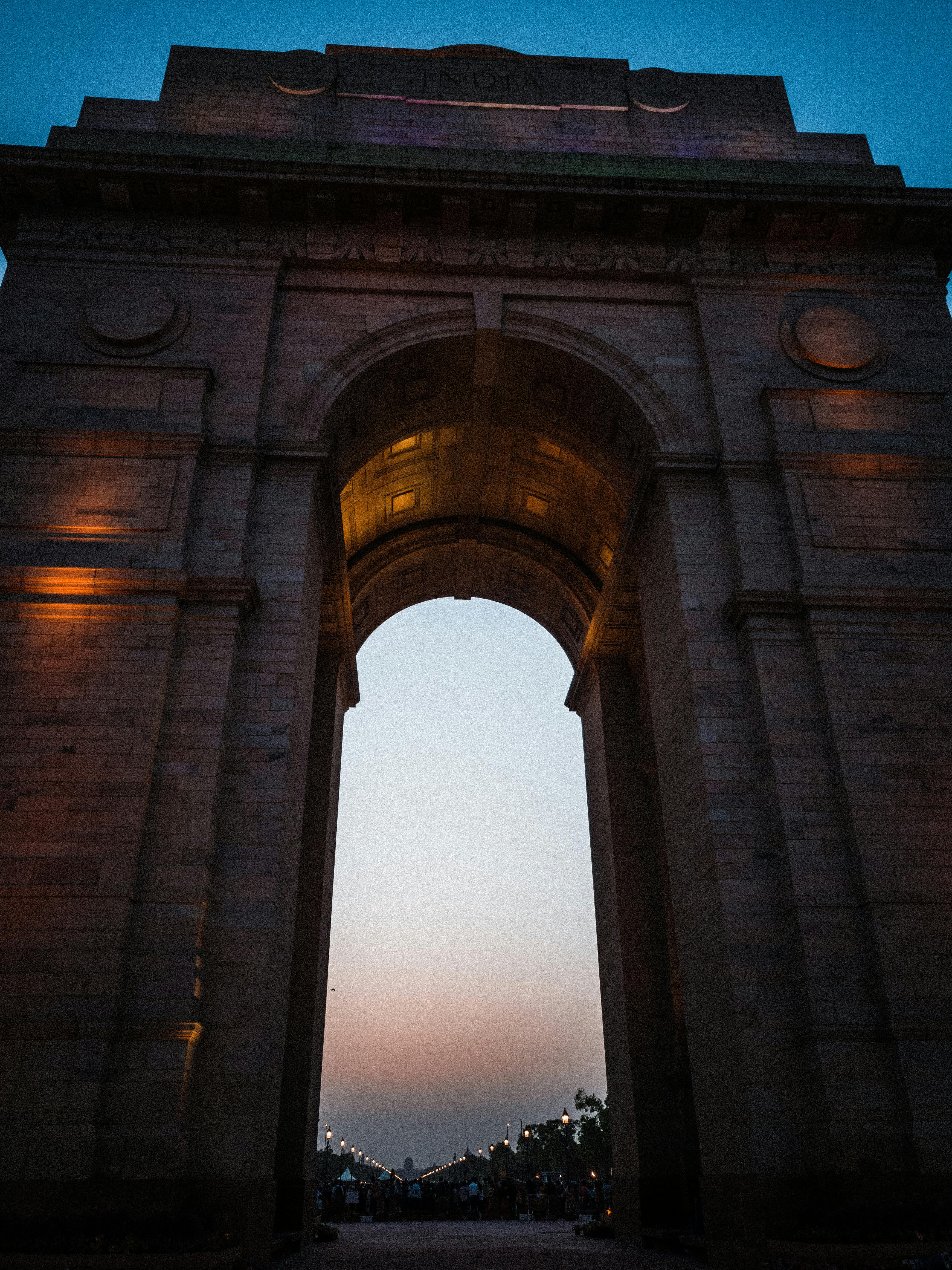 India Gate at Dusk · Free Stock Photo