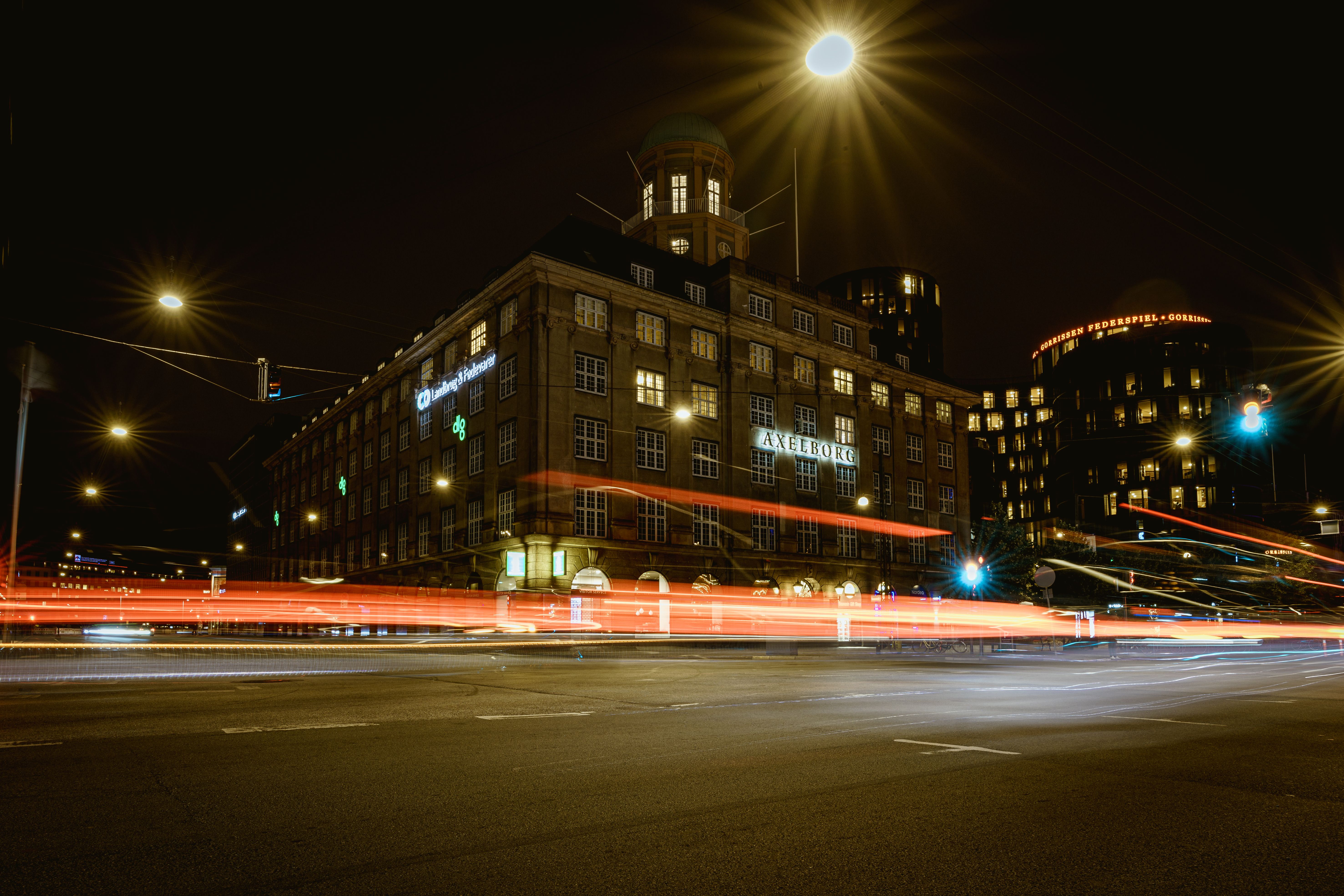 A Street at Night · Free Stock Photo