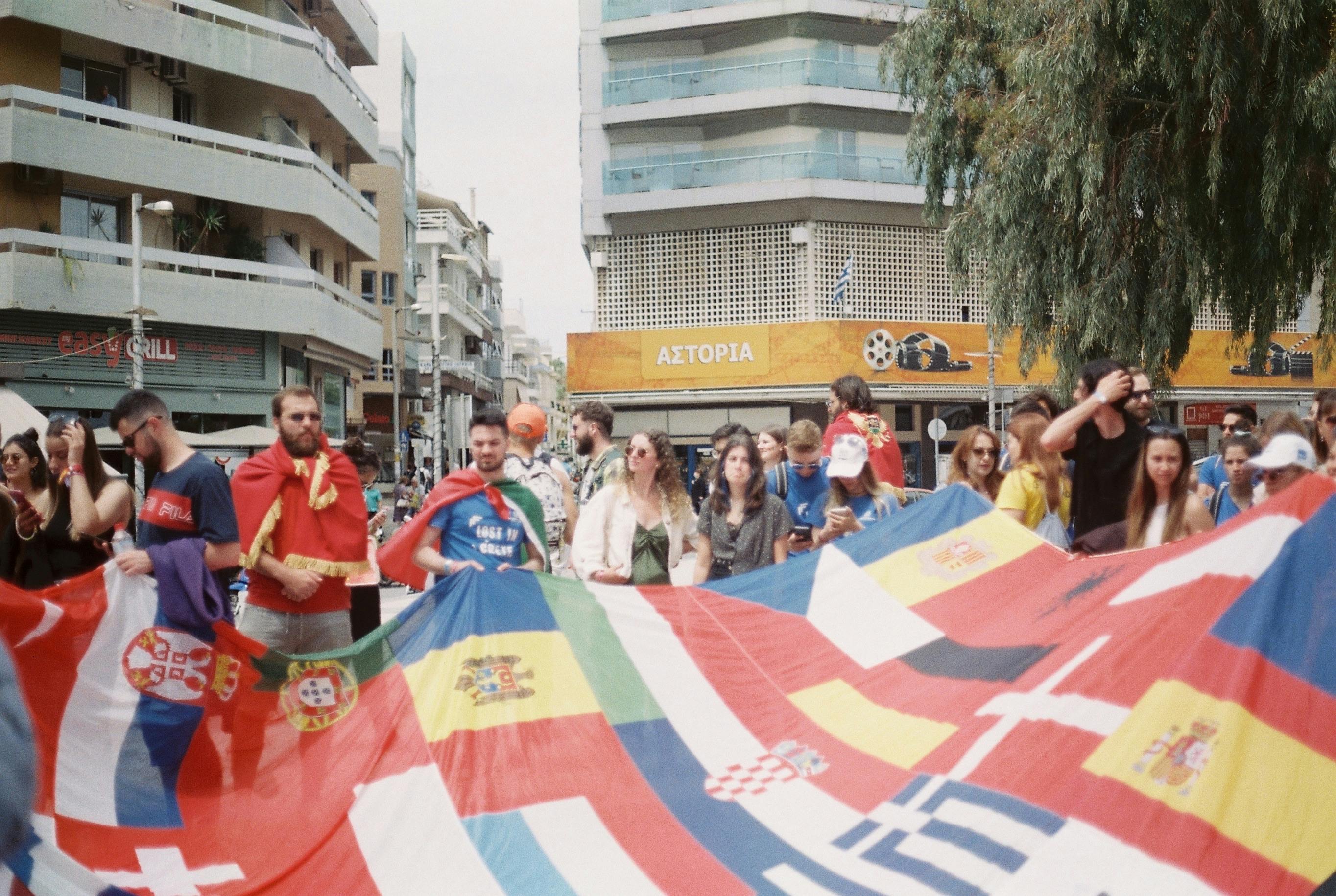 People at a Parade of Nations · Free Stock Photo