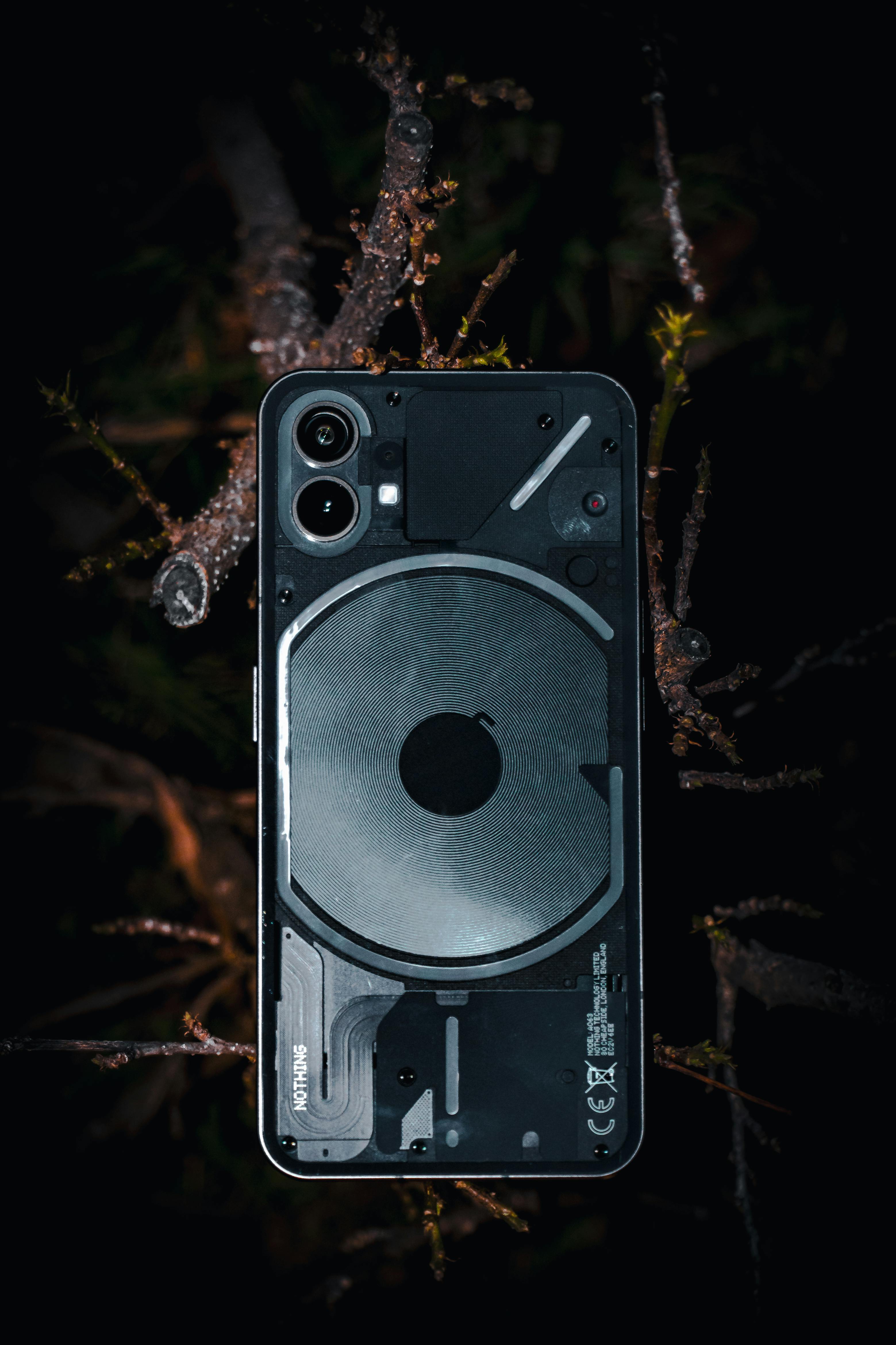 Back of a Modern Black Smartphone · Free Stock Photo