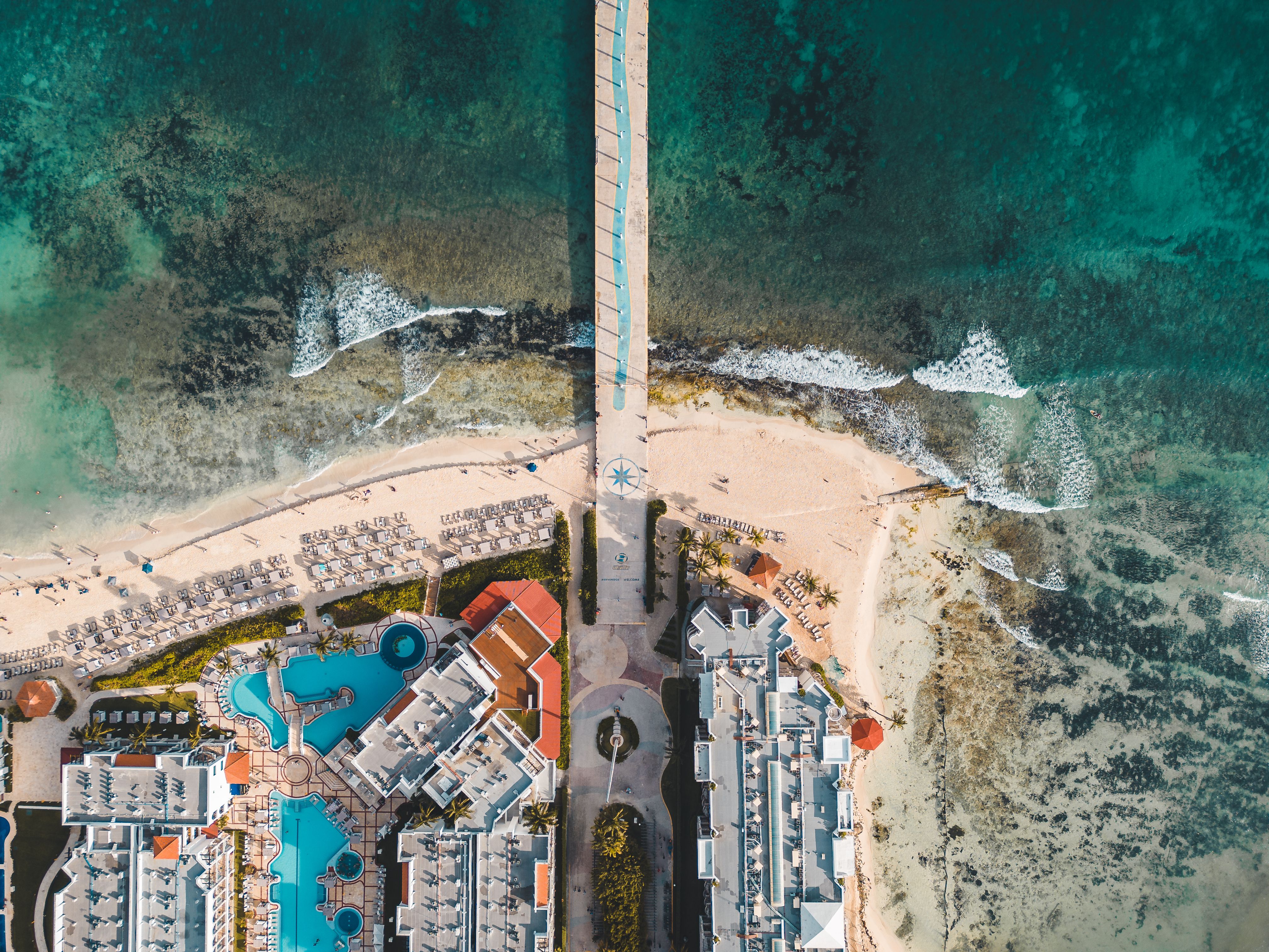 Aerial View of a Beach · Free Stock Photo