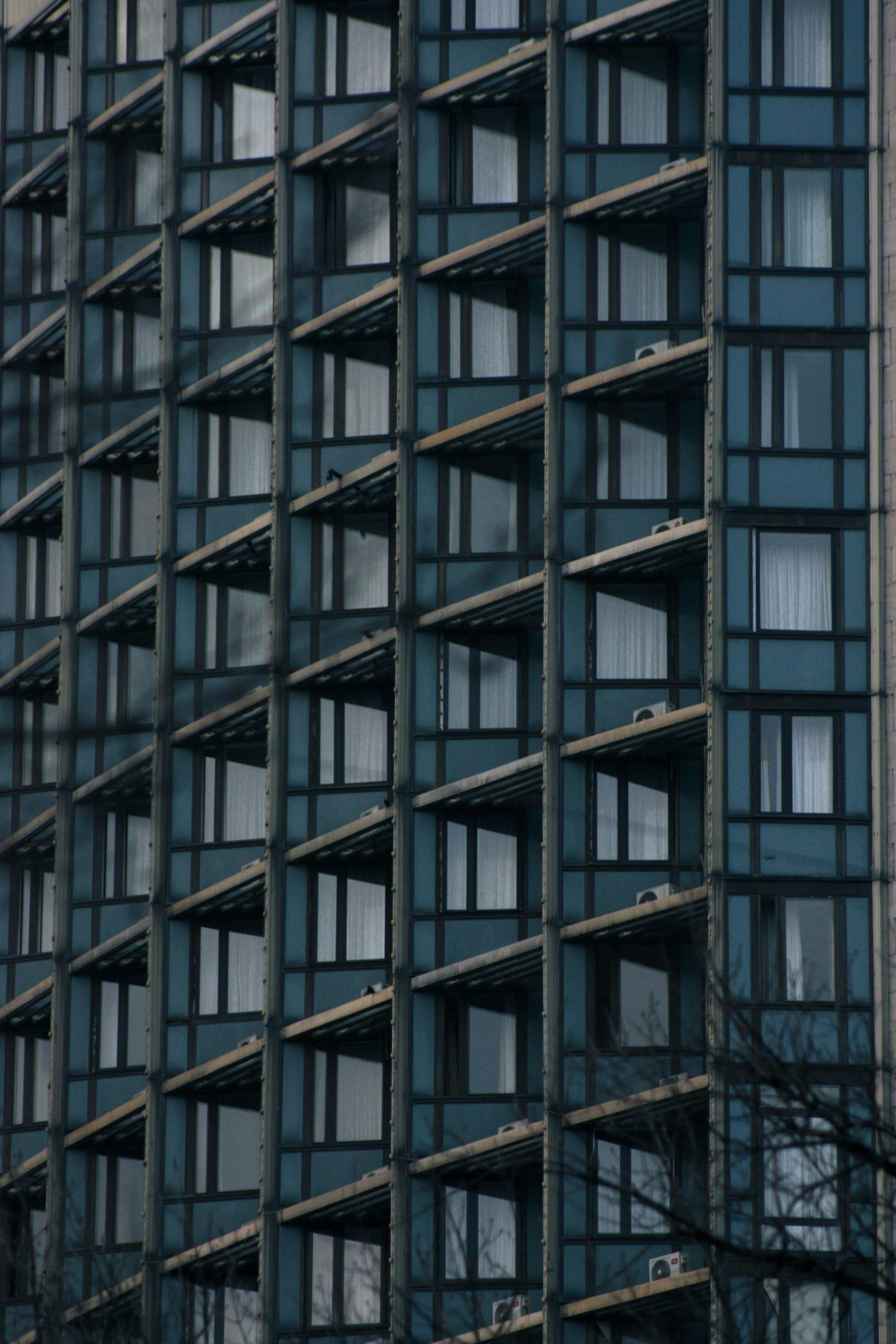 Facade of a Modern Apartment Block · Free Stock Photo