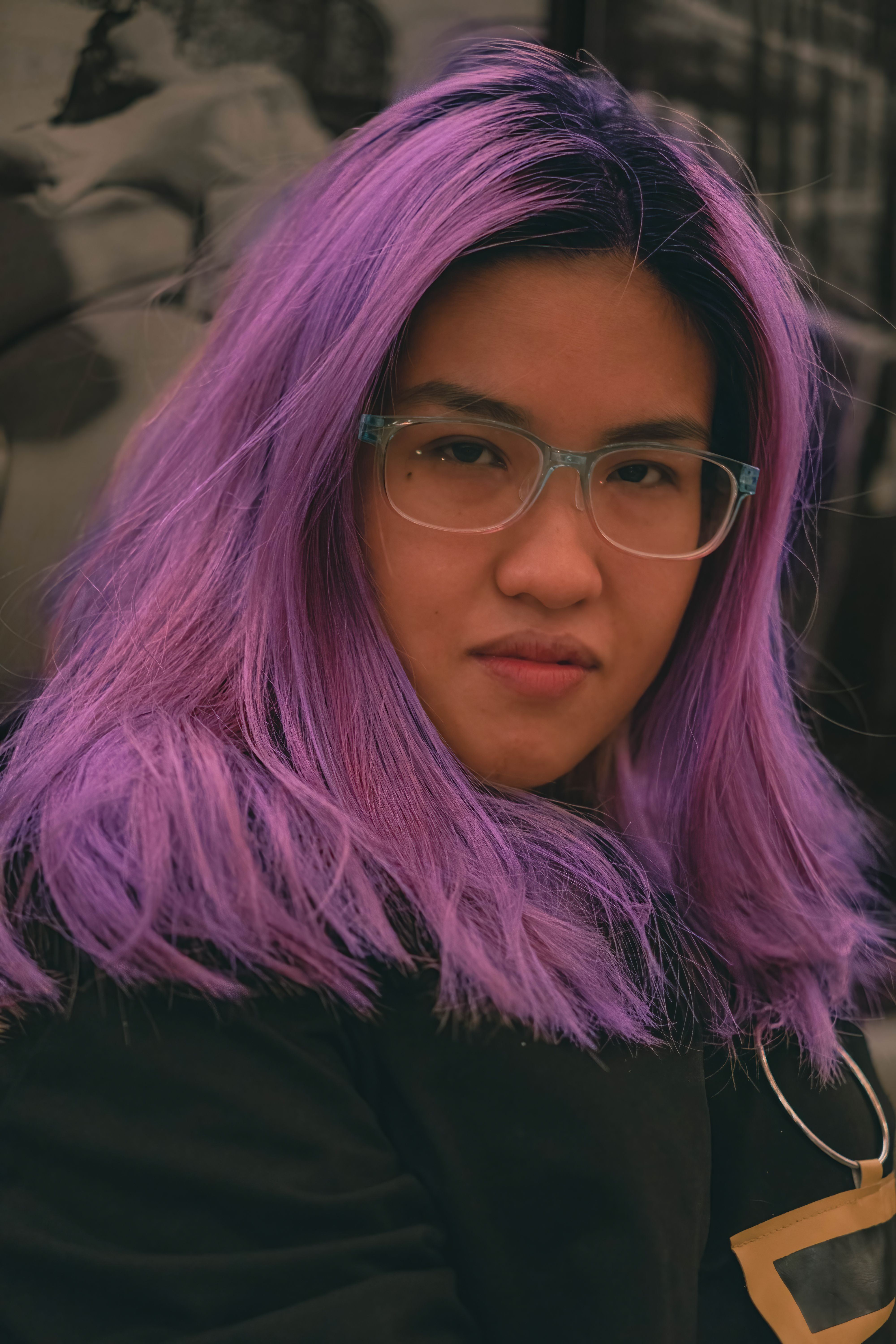 Girl With Purple Hair Photos, Download The BEST Free Girl With Purple ...