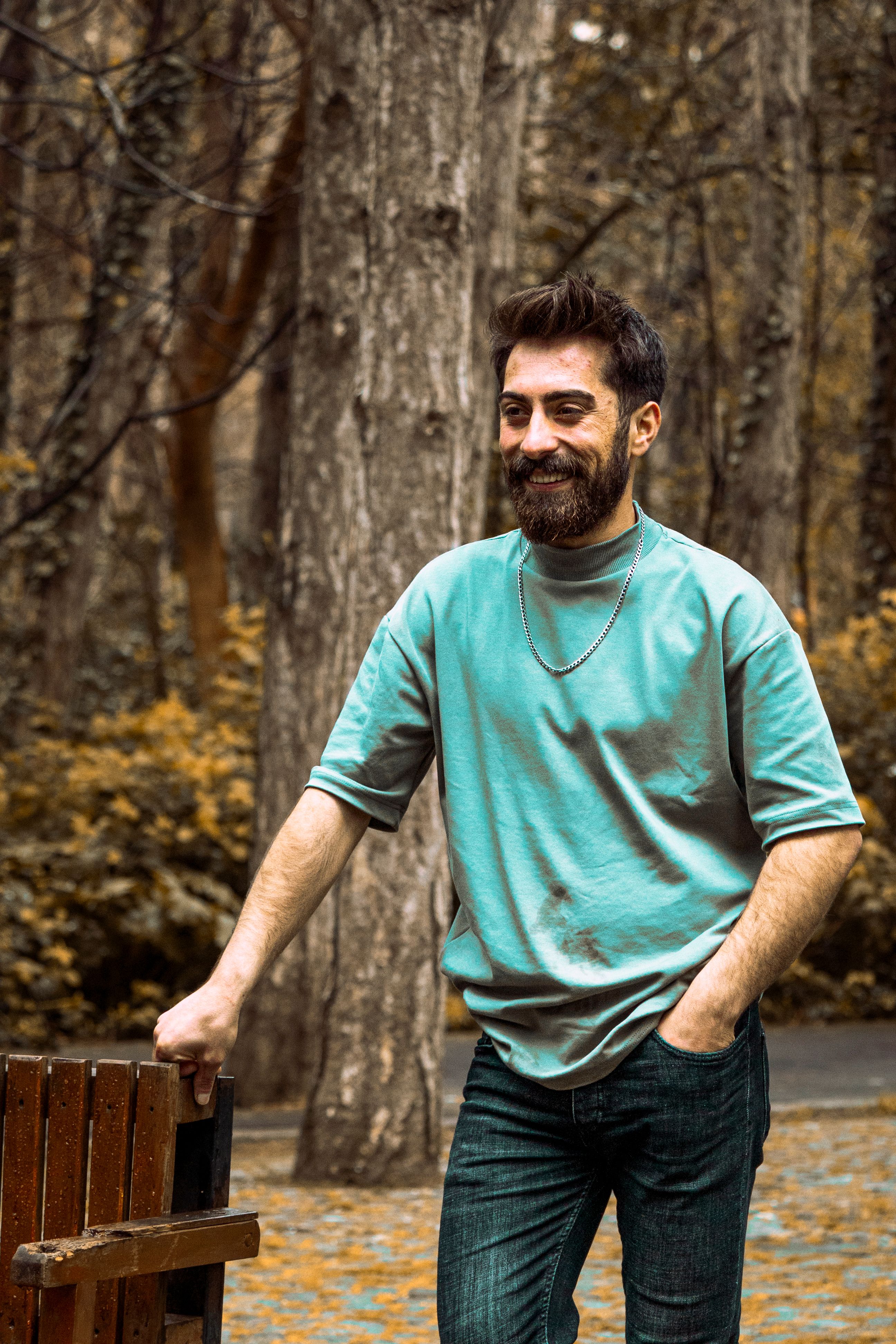 Portrait of a Man in a Park · Free Stock Photo