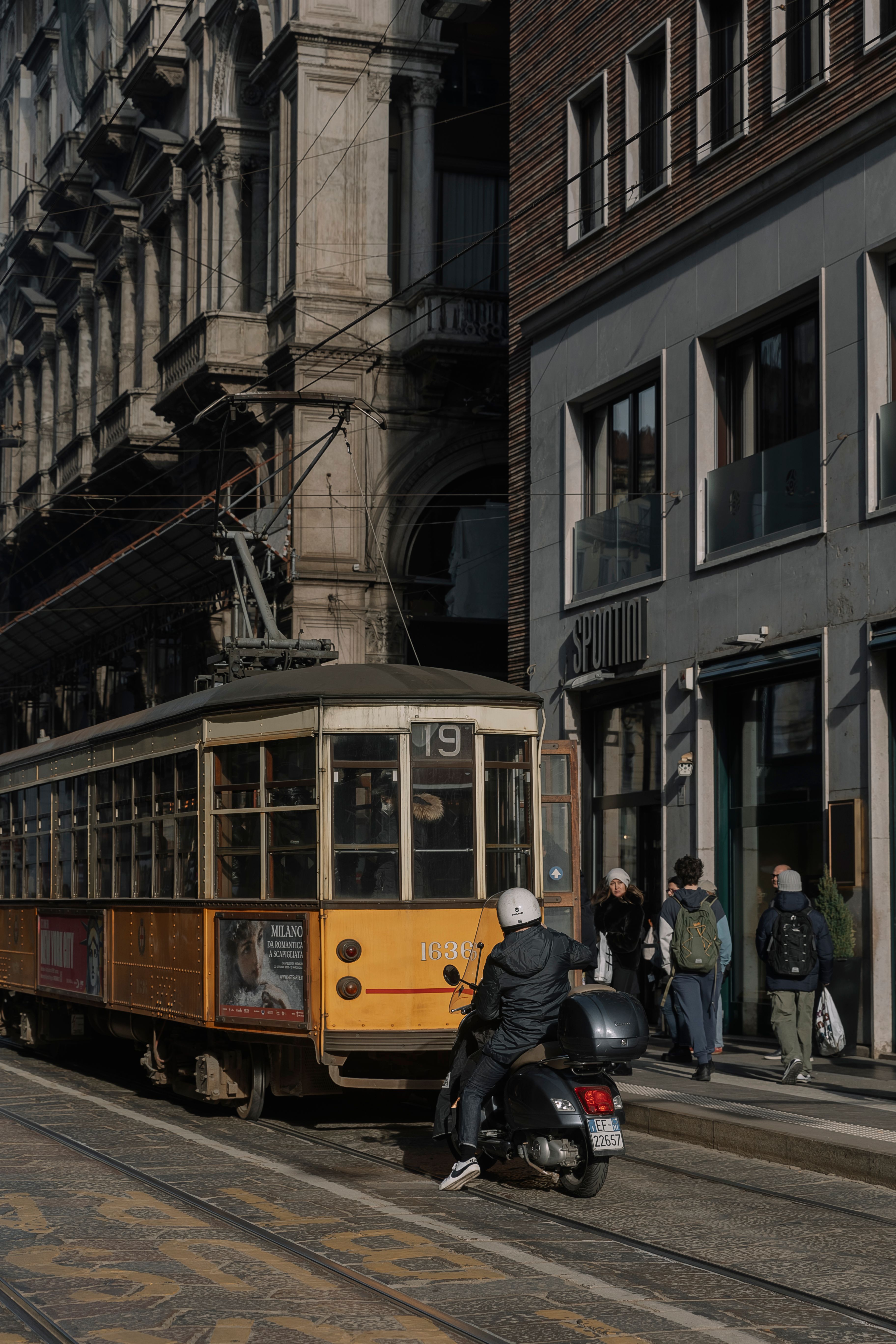 View of Tram on Street · Free Stock Photo