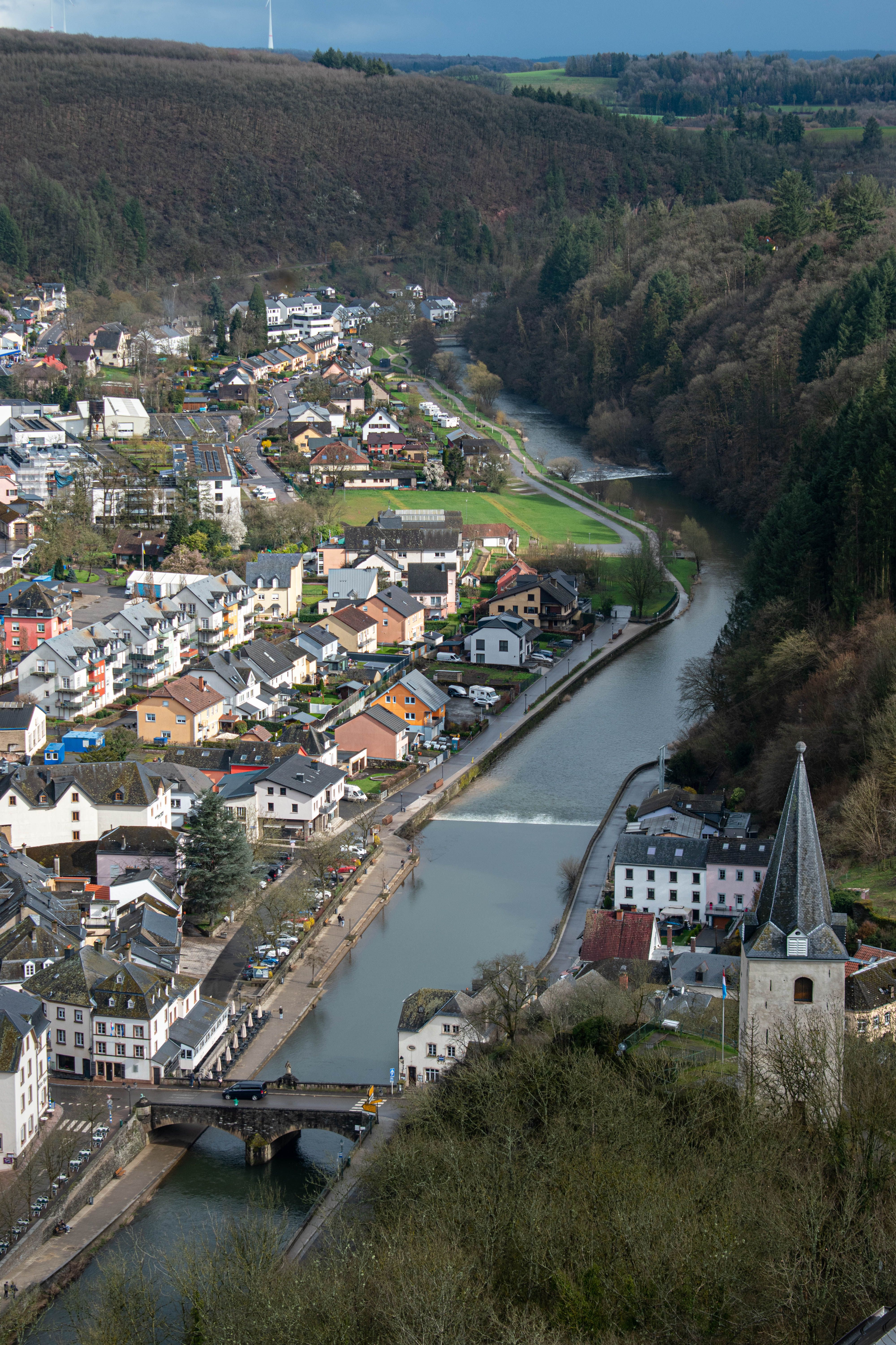 City and Riwer in Vianden, Luxembourg · Free Stock Photo