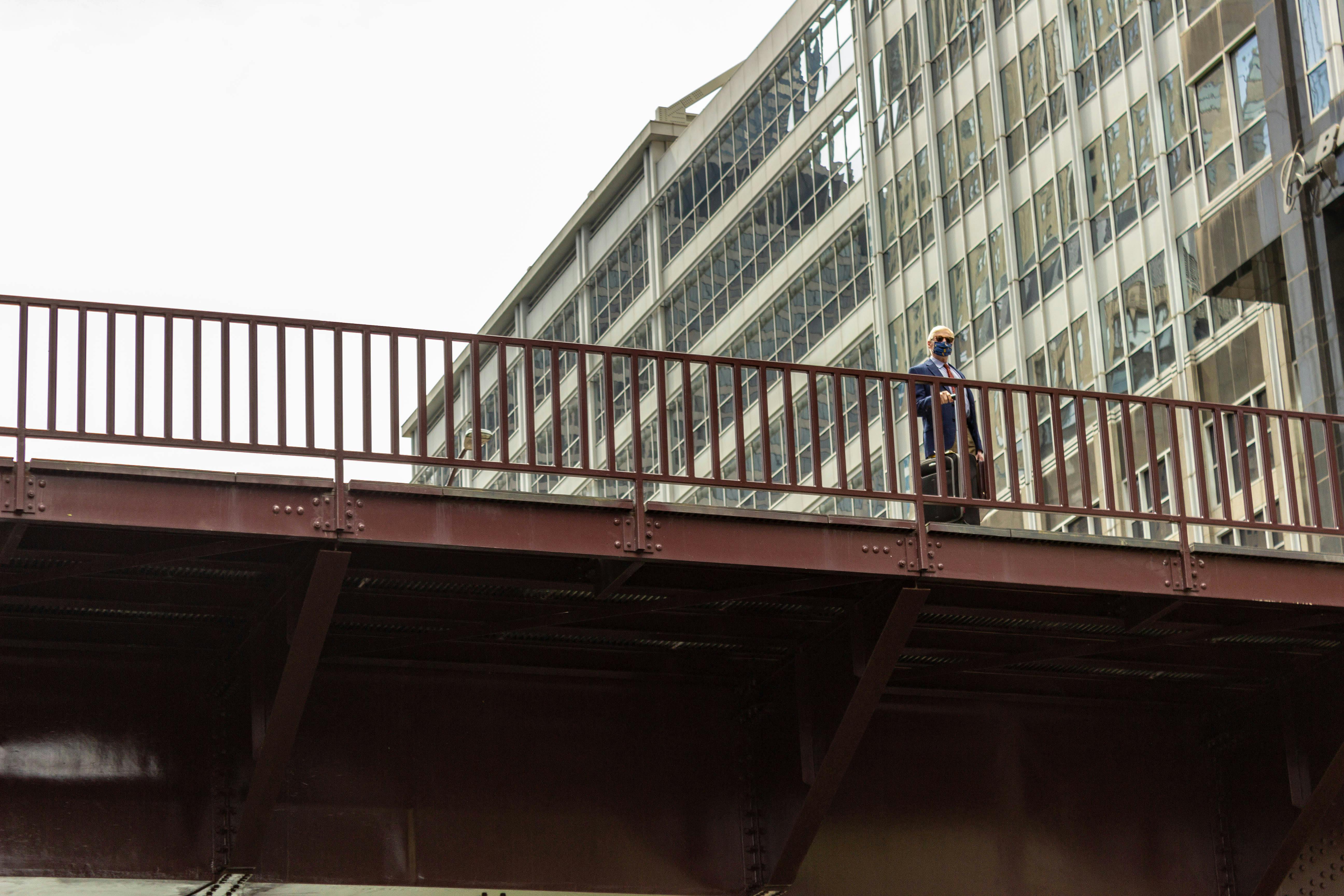 Man Standing on Bridge · Free Stock Photo