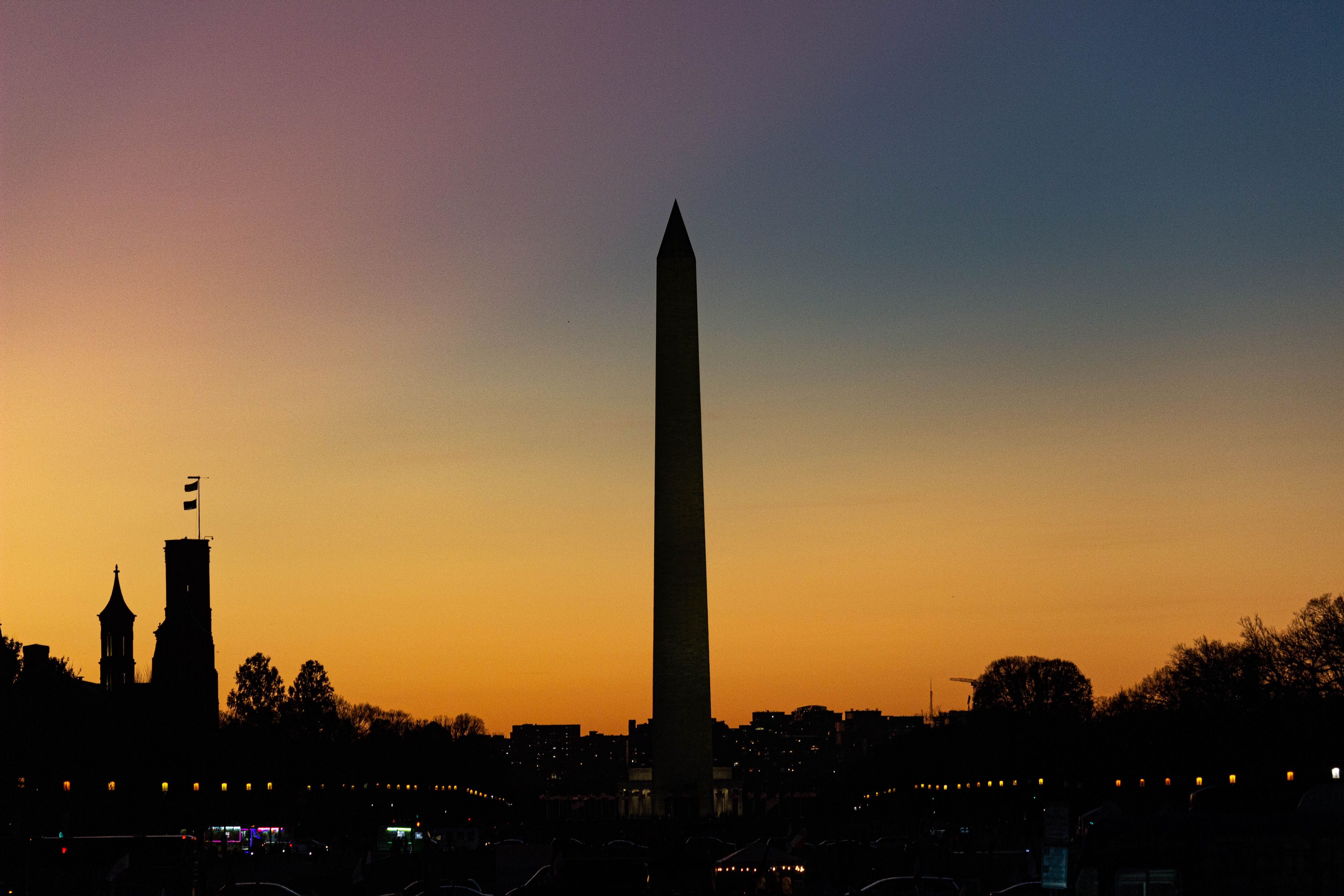 Washington Monument at Dusk · Free Stock Photo
