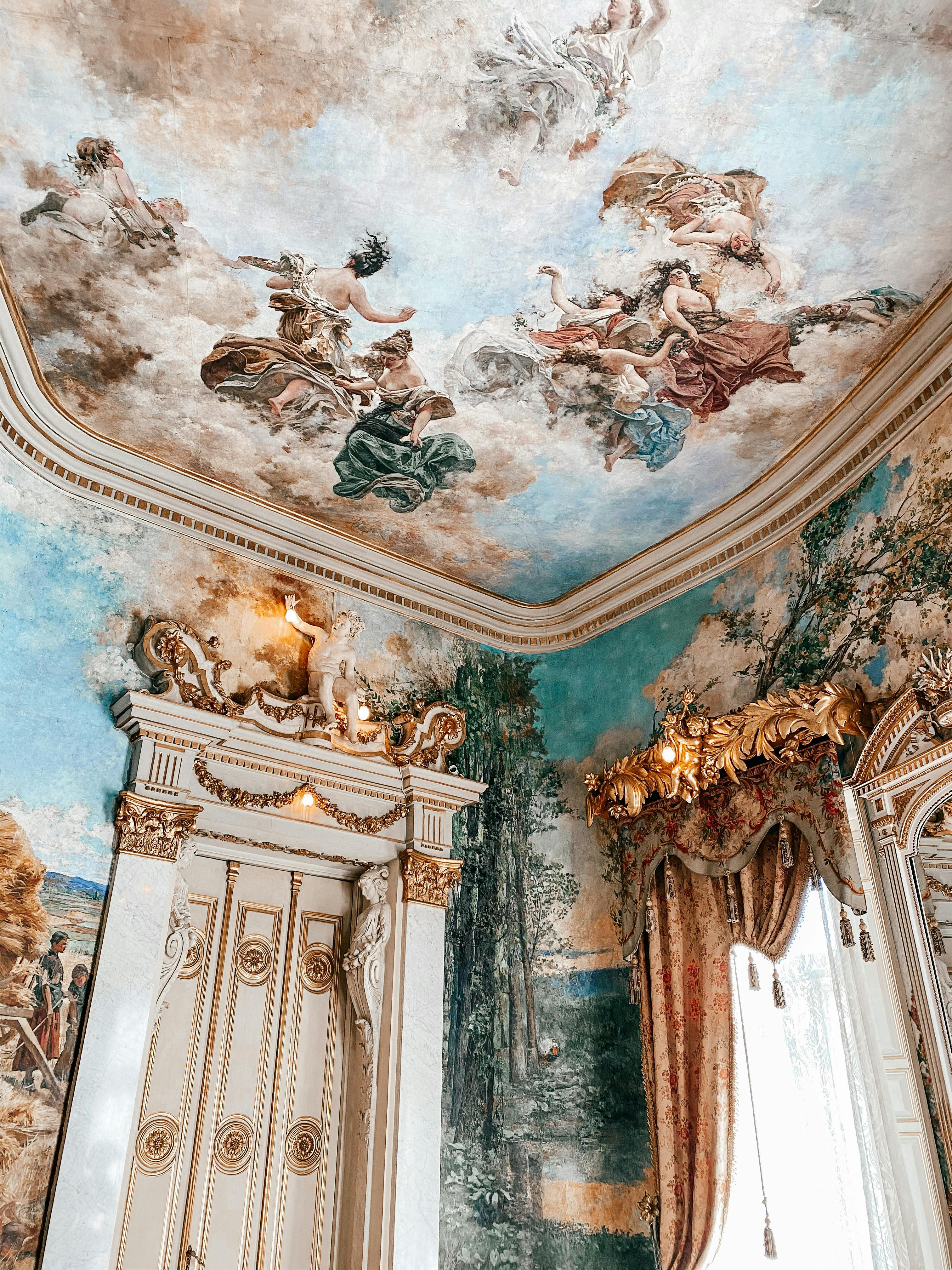 Photo gratuite de antiquité, art, baroque, fresques, les palais, mur ...