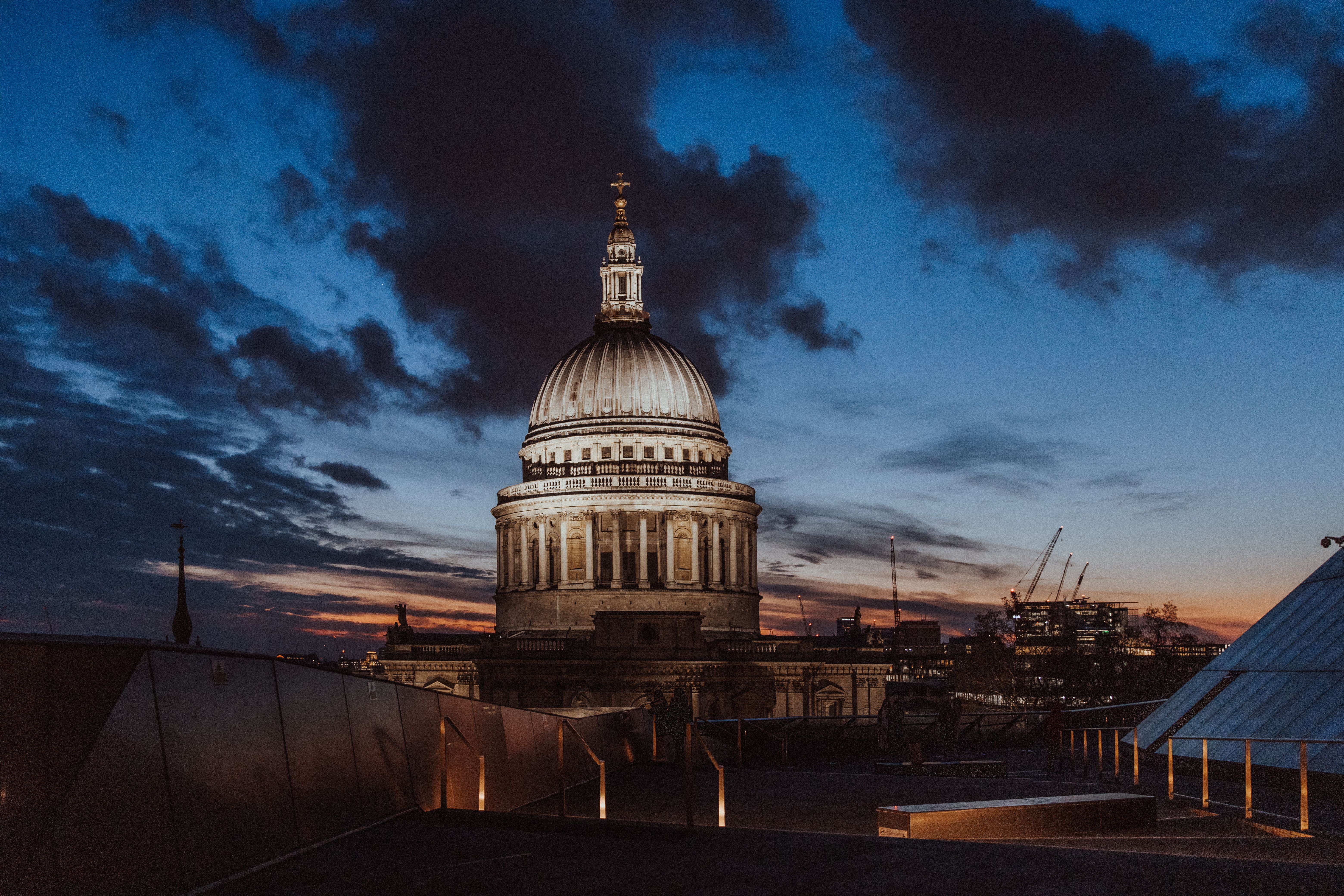 Clouds over Building Dome at Sunset · Free Stock Photo