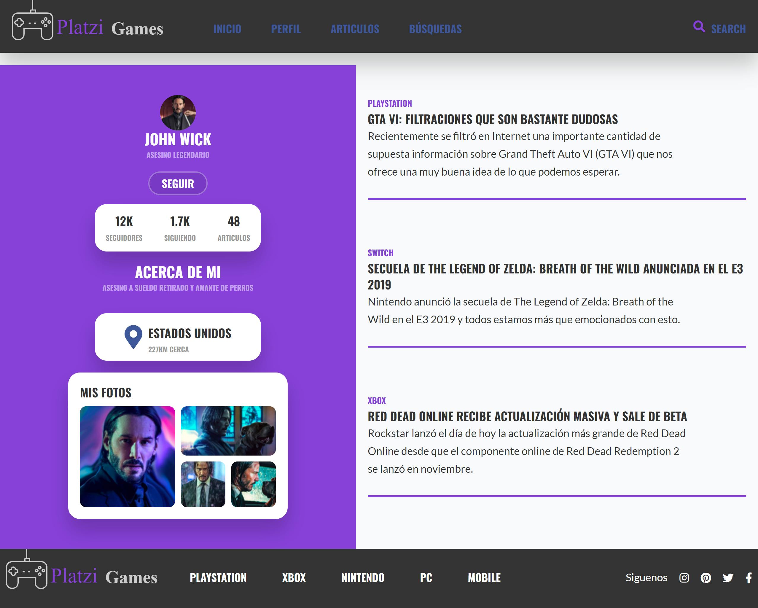 GitHub - oneshot0/PlatziGames_prepros: Página web de videojuegos, usando la ayuda de los ...