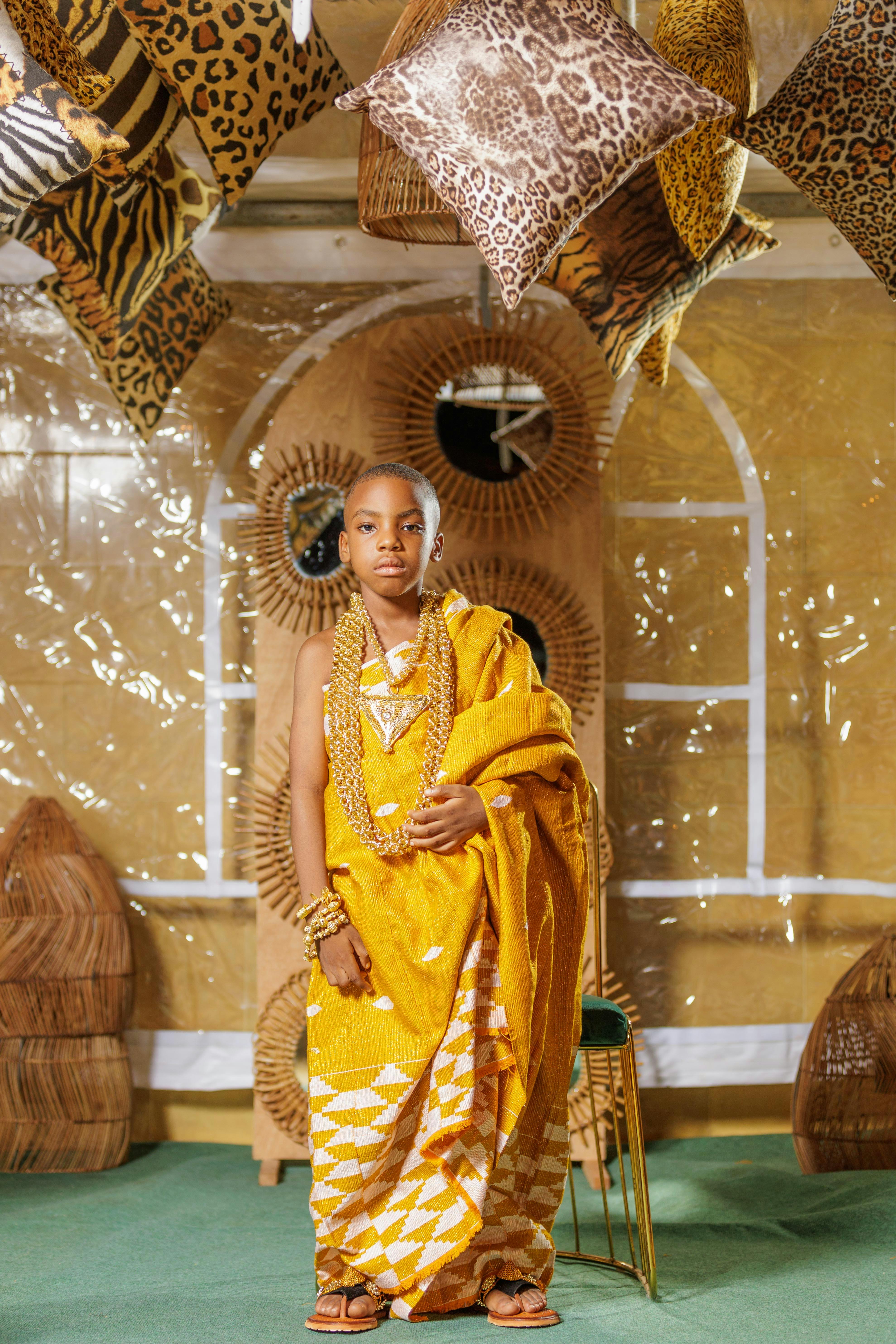 Boy Standing and Posing in Traditional Robes · Free Stock Photo