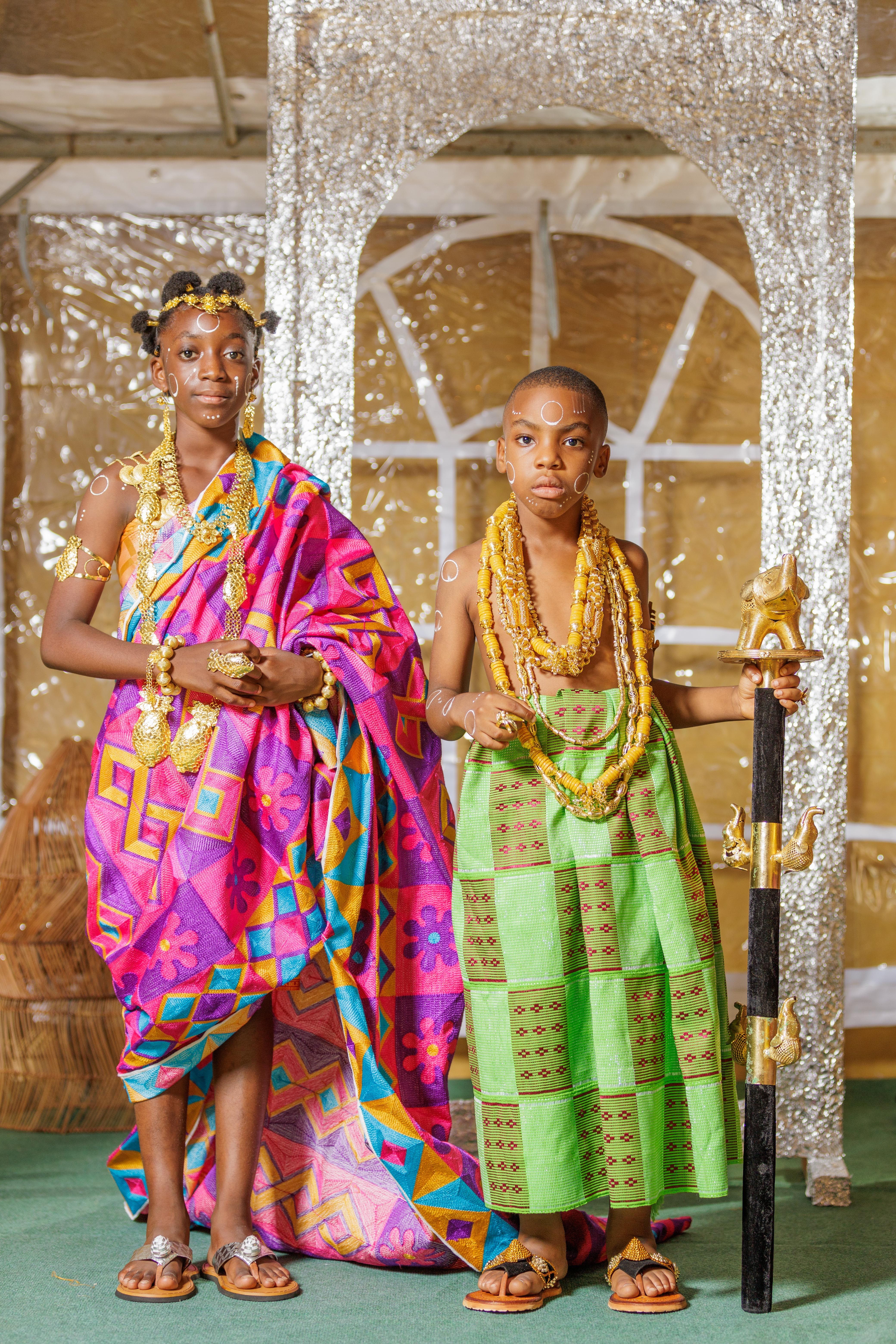 Children Posing in Traditional Clothing · Free Stock Photo