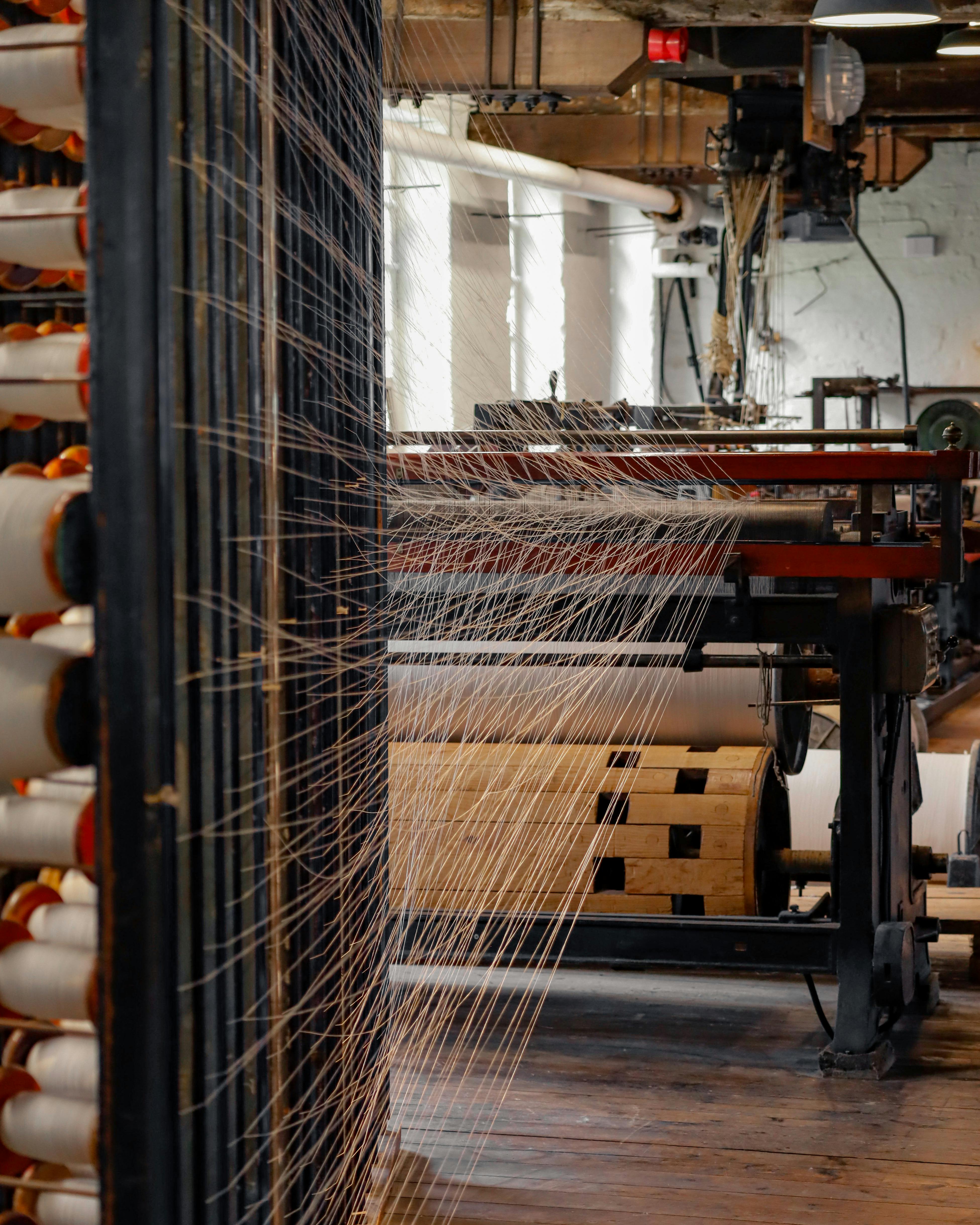 Interior of a Textile Factory · Free Stock Photo