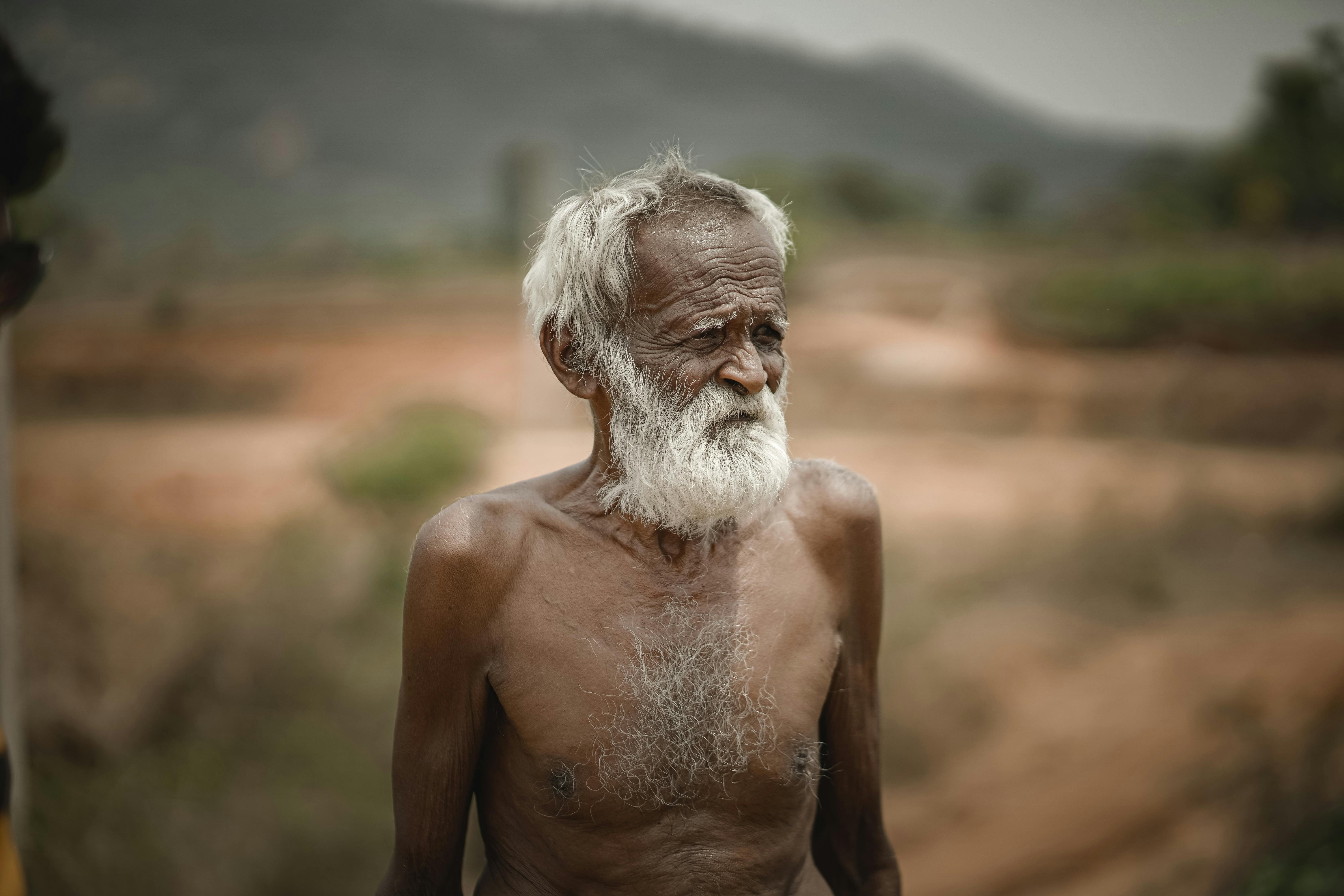 Elderly Man in Summer Heat · Free Stock Photo