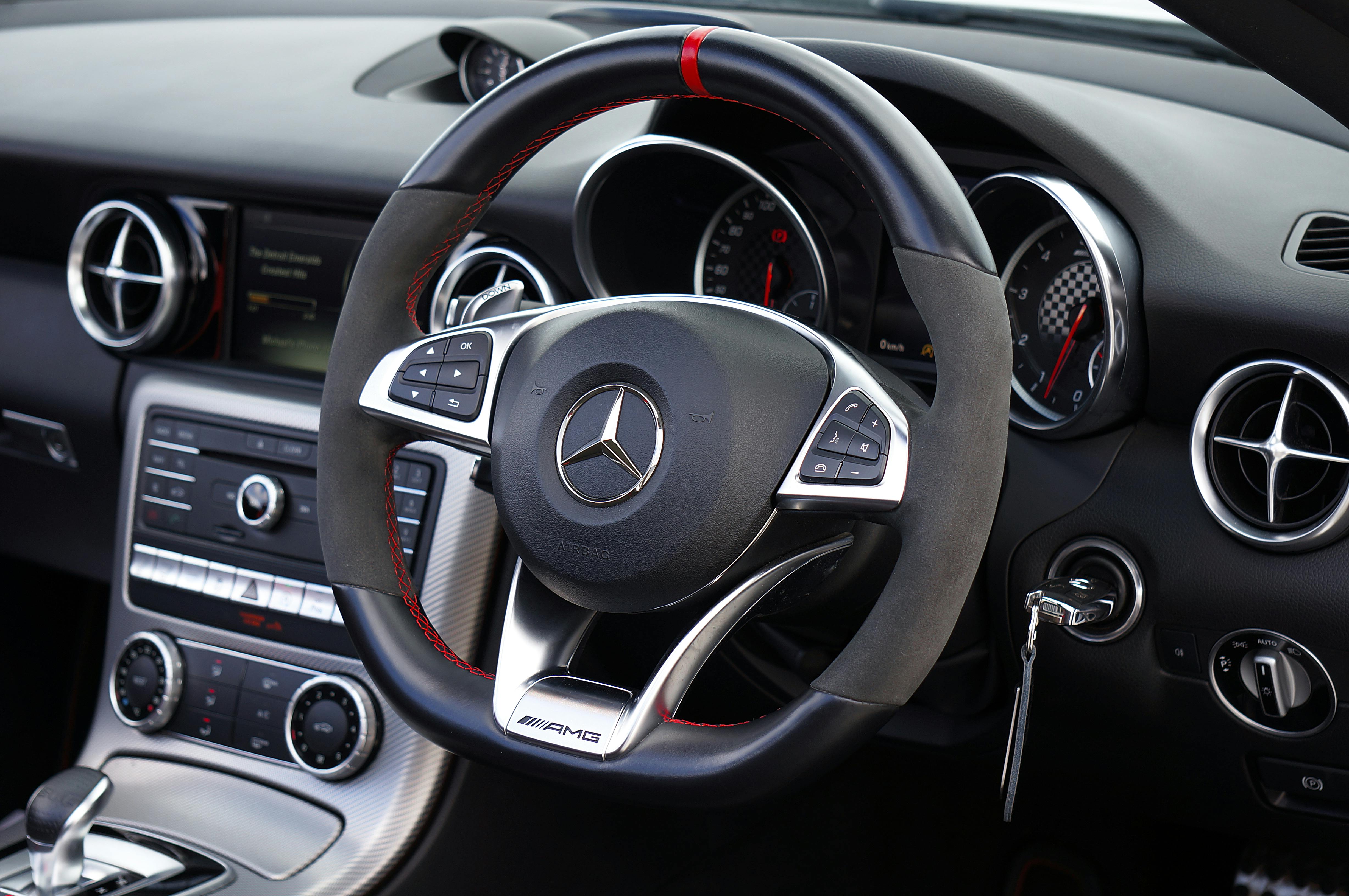 Black Mercedes Benz Car Interior · Free Stock Photo