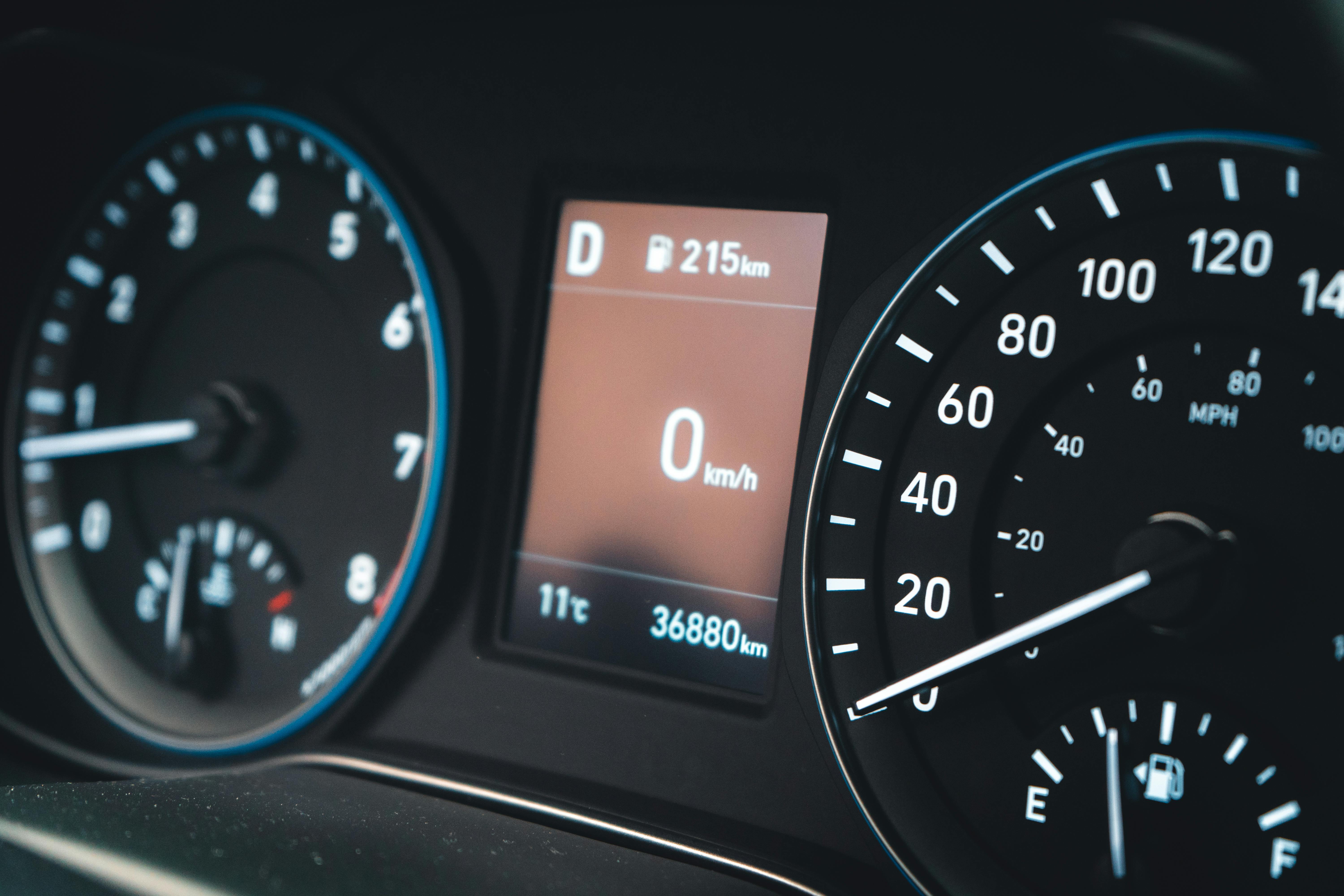 Black Vehicle Instrument Cluster Panel · Free Stock Photo