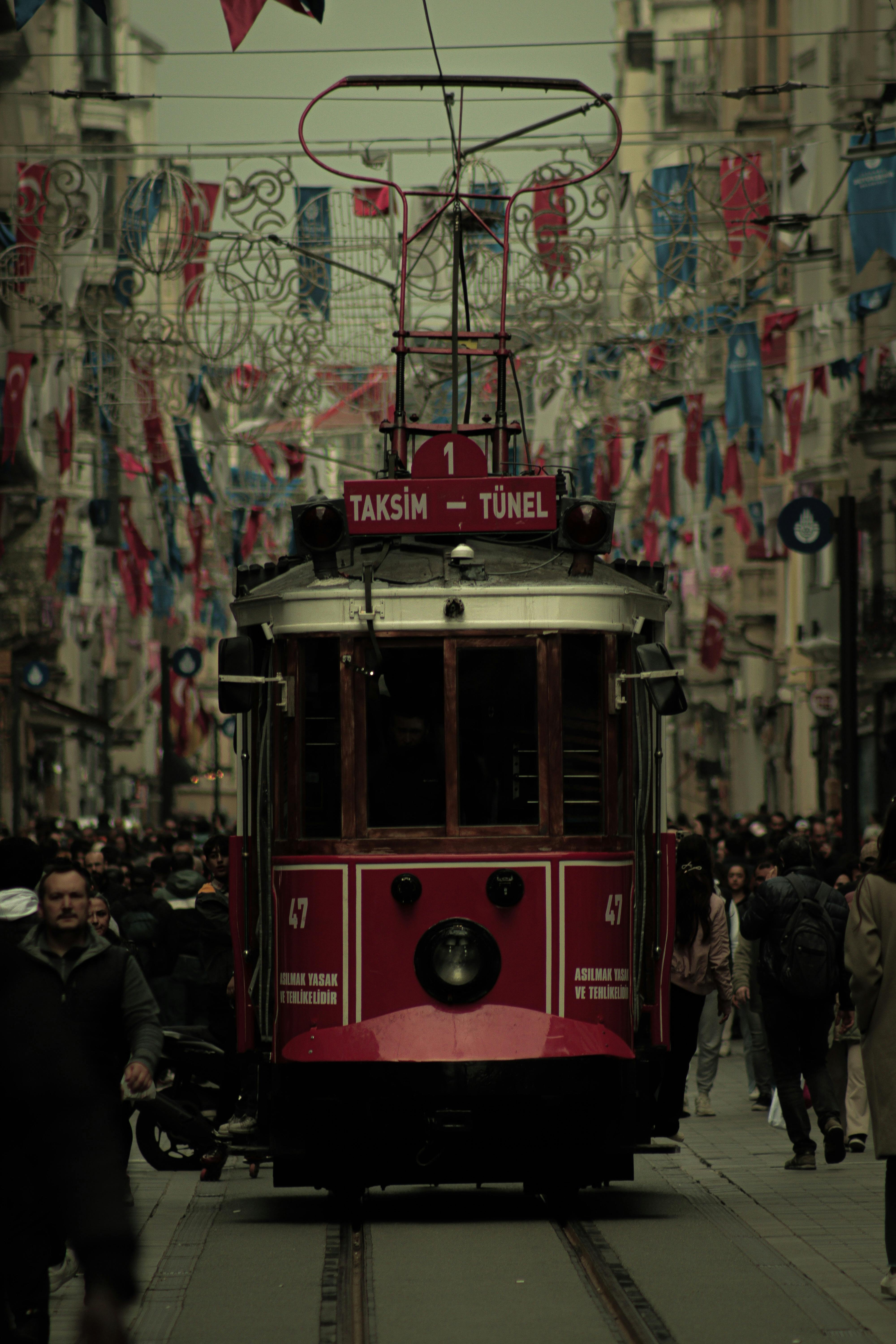 Red Tram in Istanbul · Free Stock Photo