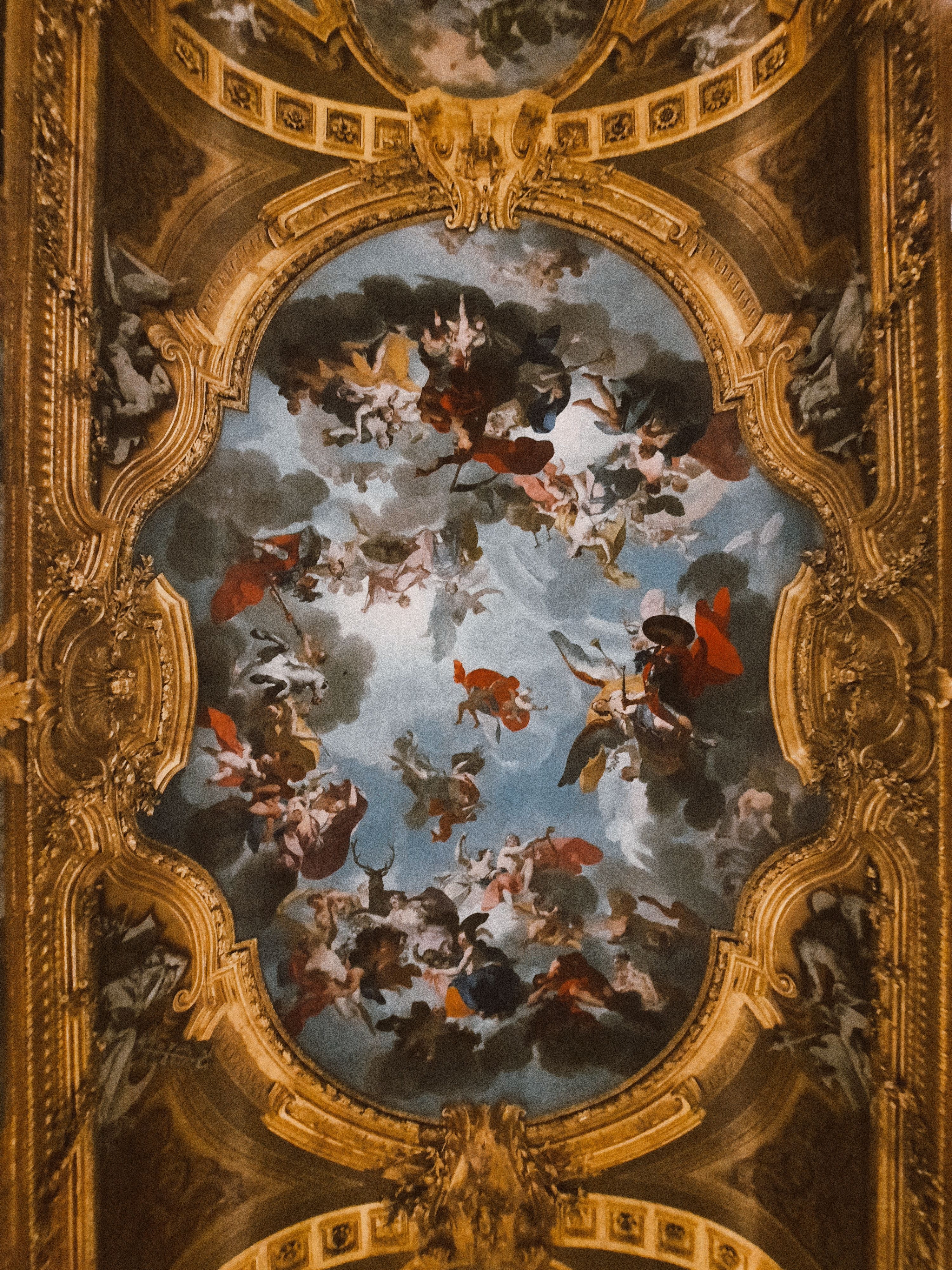 Baroque Ceiling with Fresco · Free Stock Photo