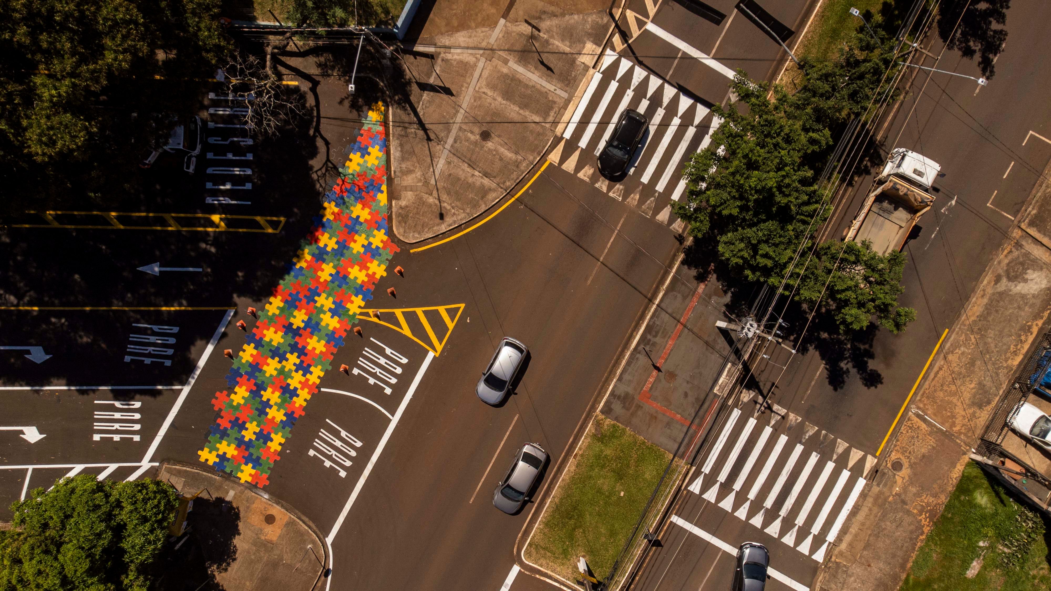 Birds Eye View of Street · Free Stock Photo