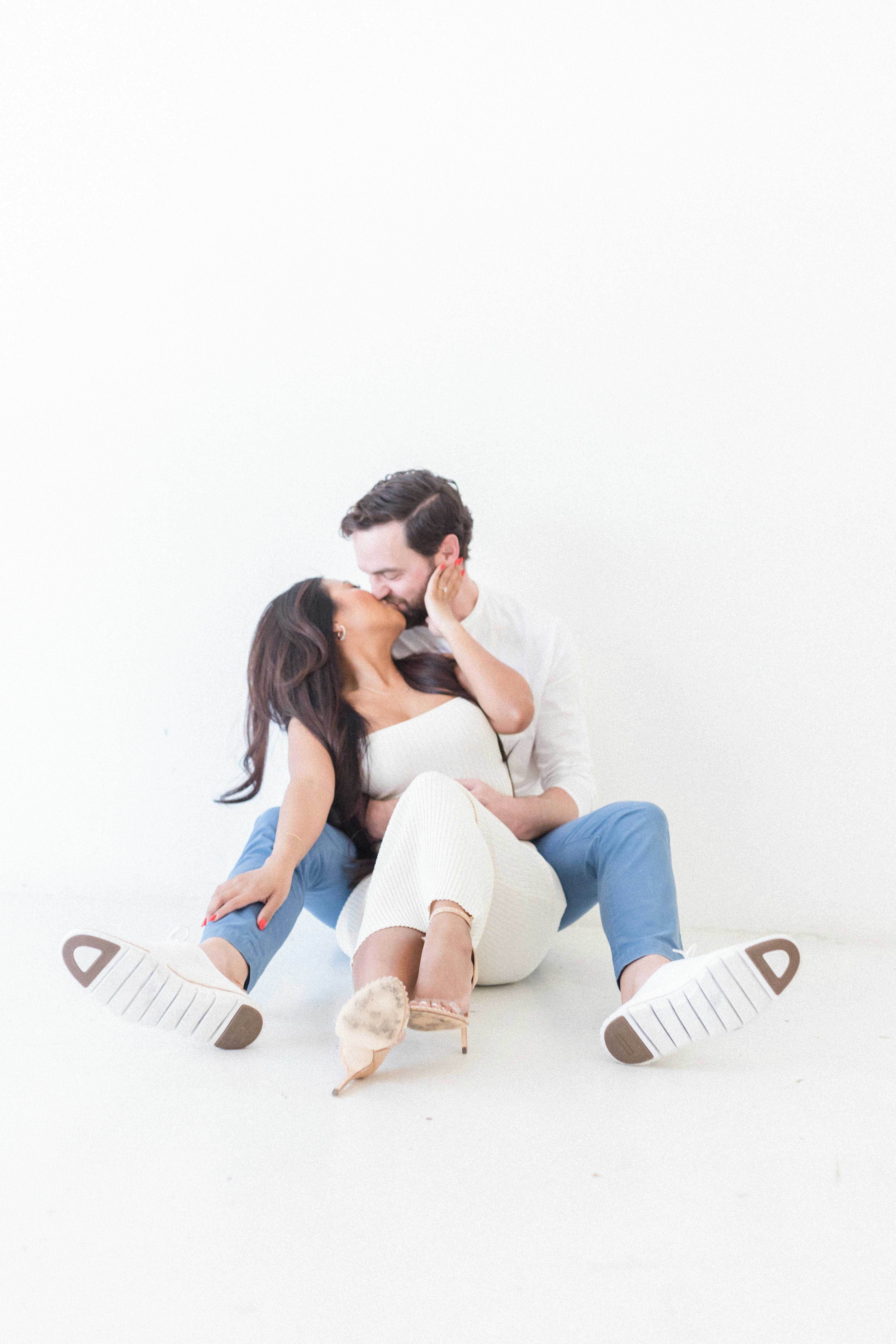 Two People Sitting Together · Free Stock Photo