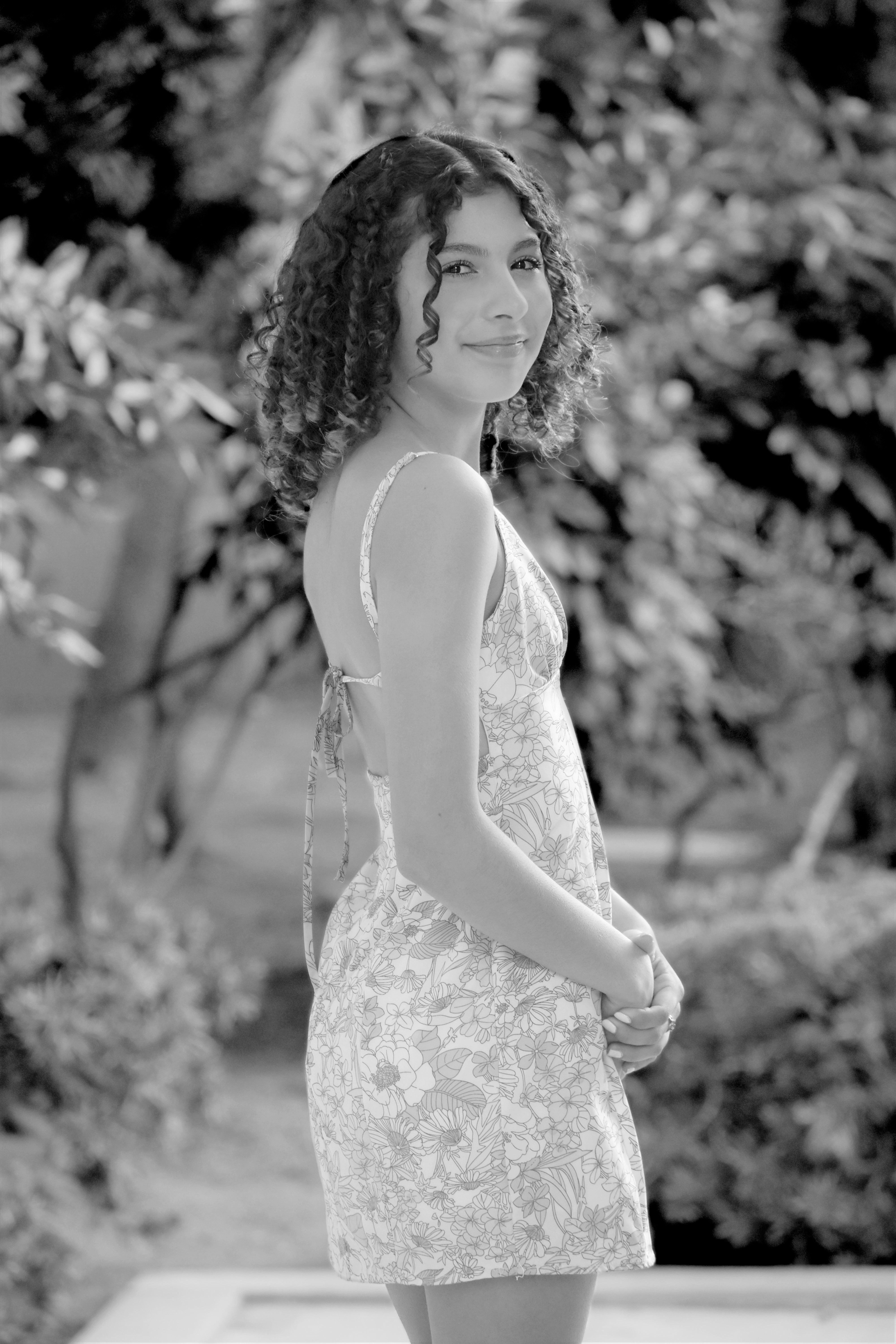Smiling Girl Standing in Summer Dress · Free Stock Photo