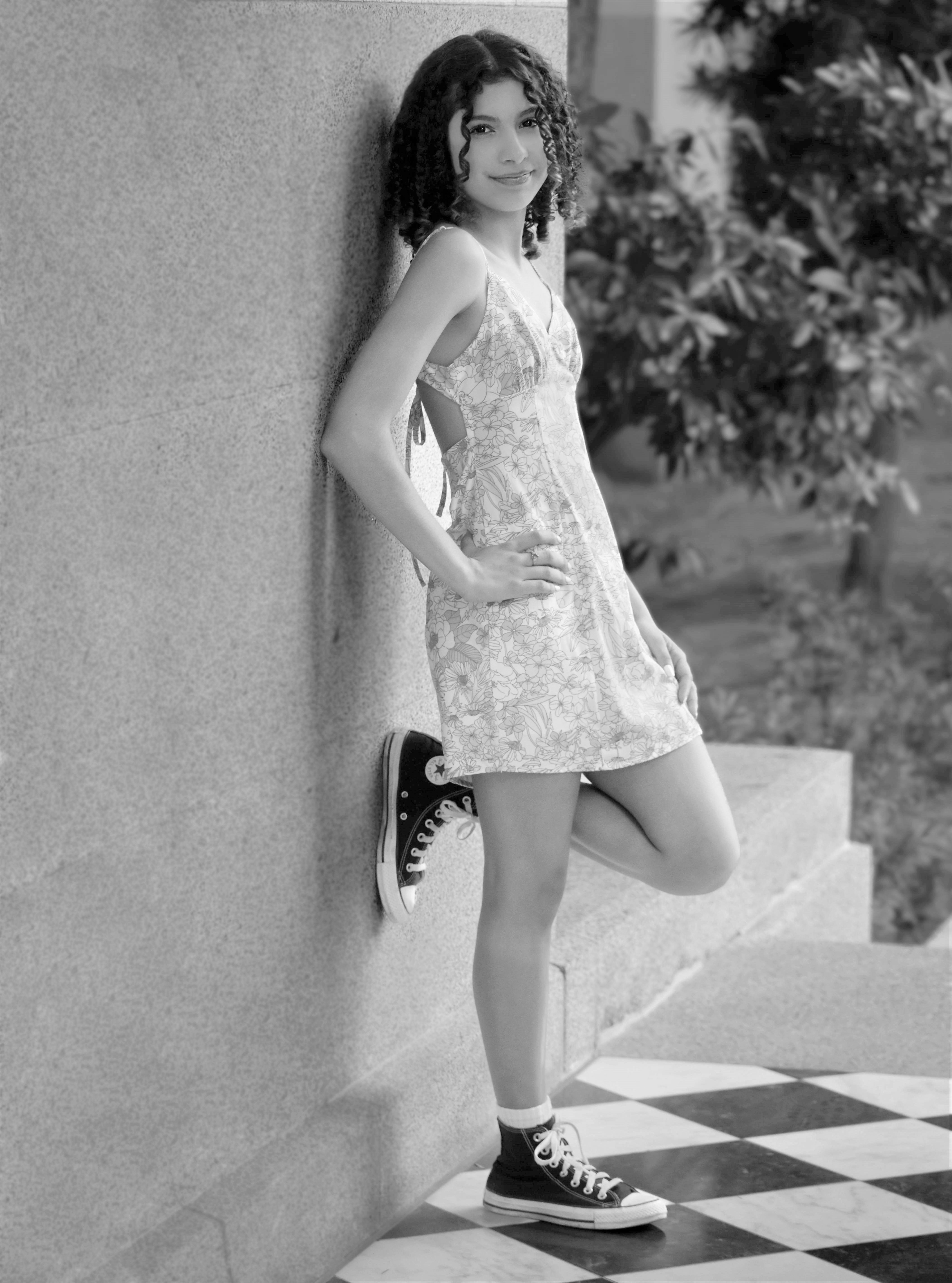 Smiling Girl Posing in Dress · Free Stock Photo