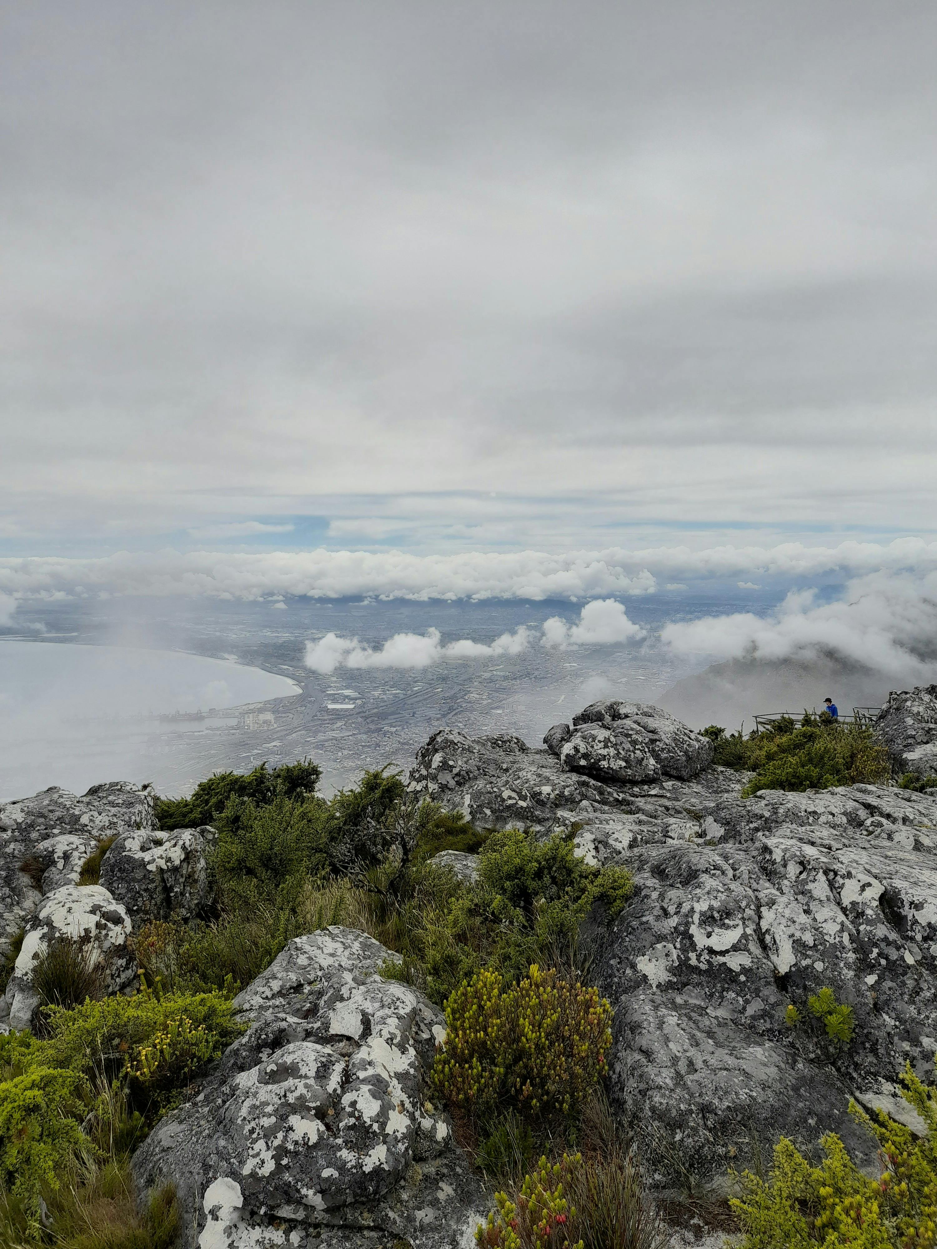 Brown Rock Mountains Under the White Clouds · Free Stock Photo