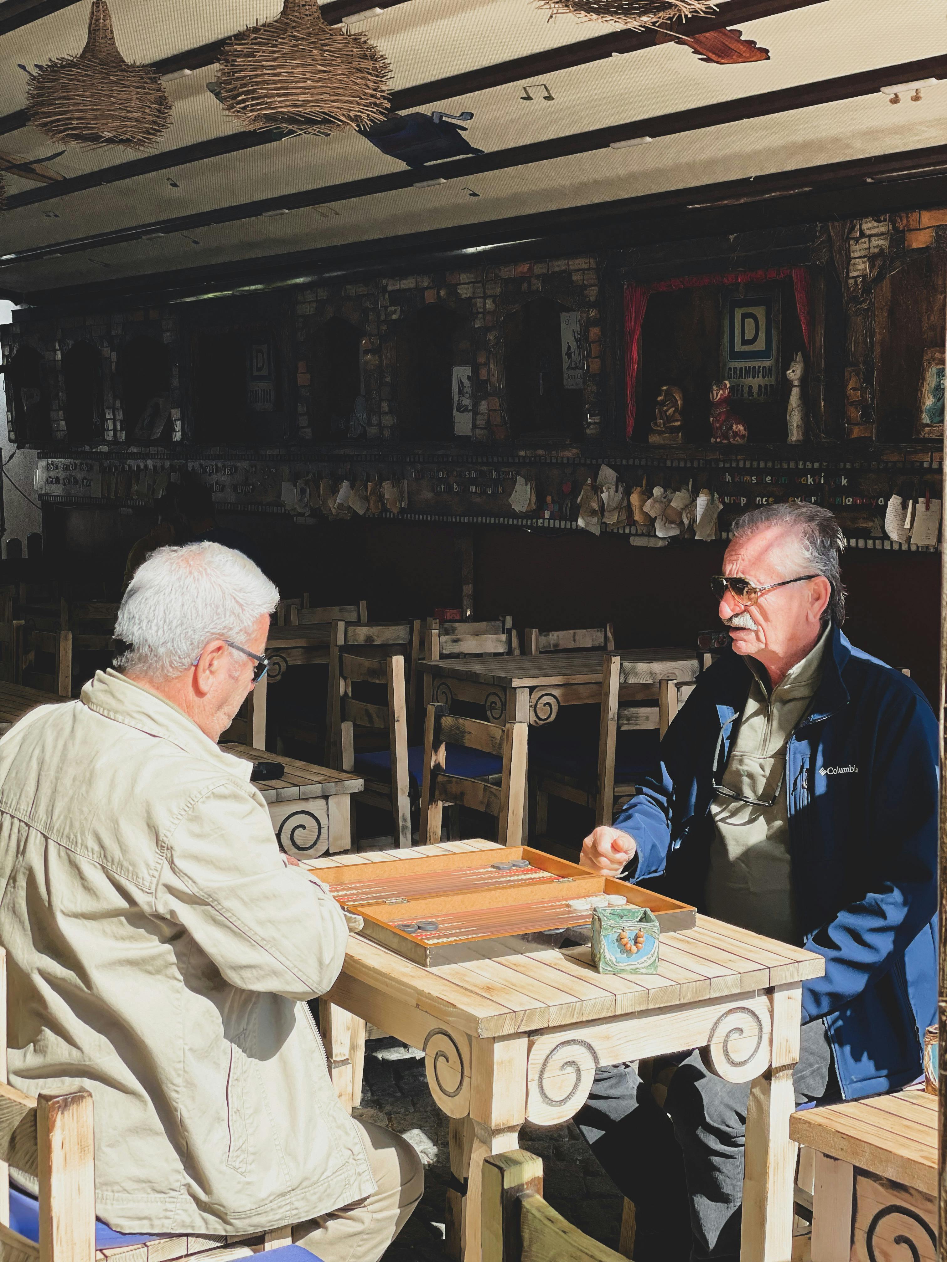 Elderly Men Playing Backgammon · Free Stock Photo
