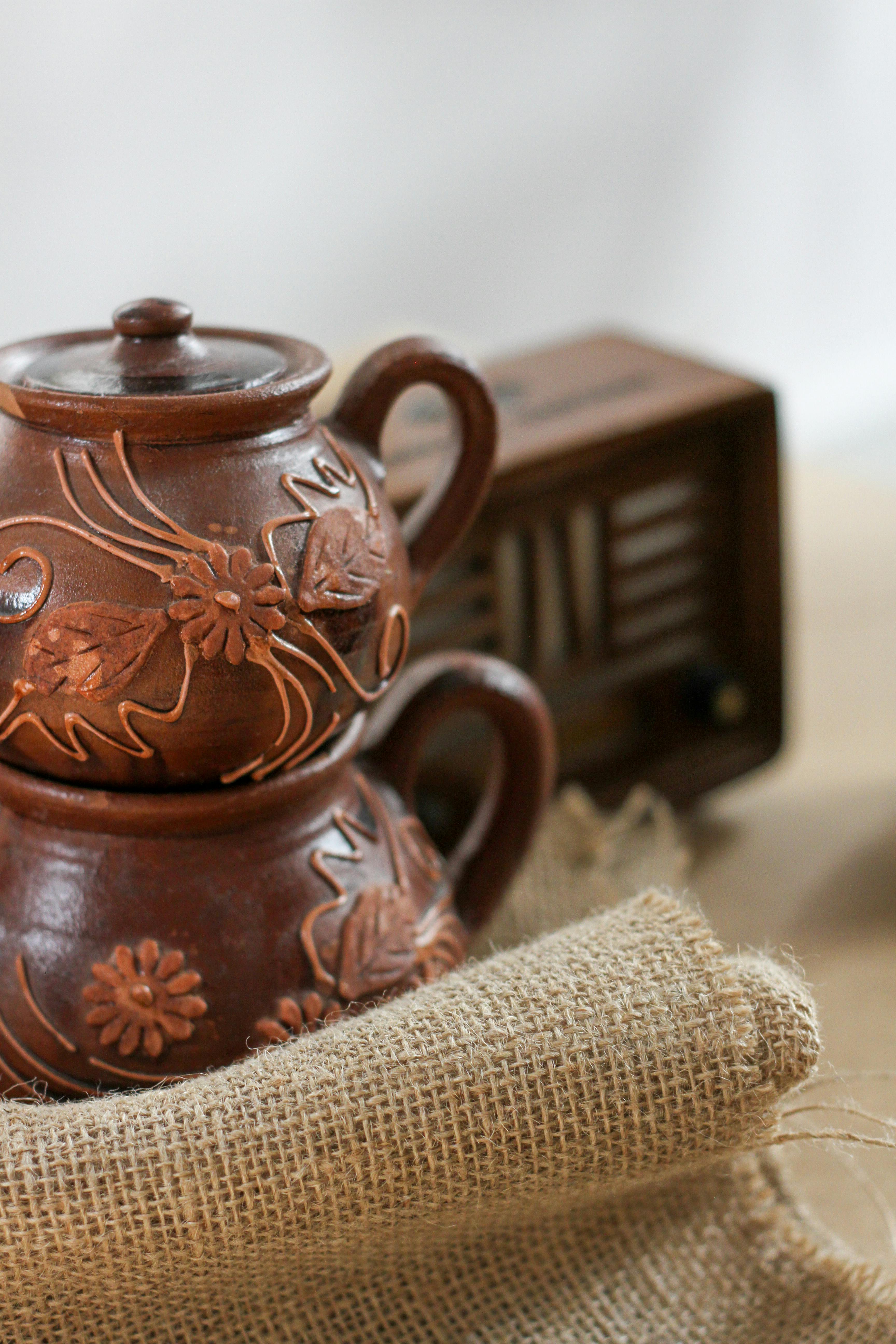 Pottery Ornate Pot · Free Stock Photo