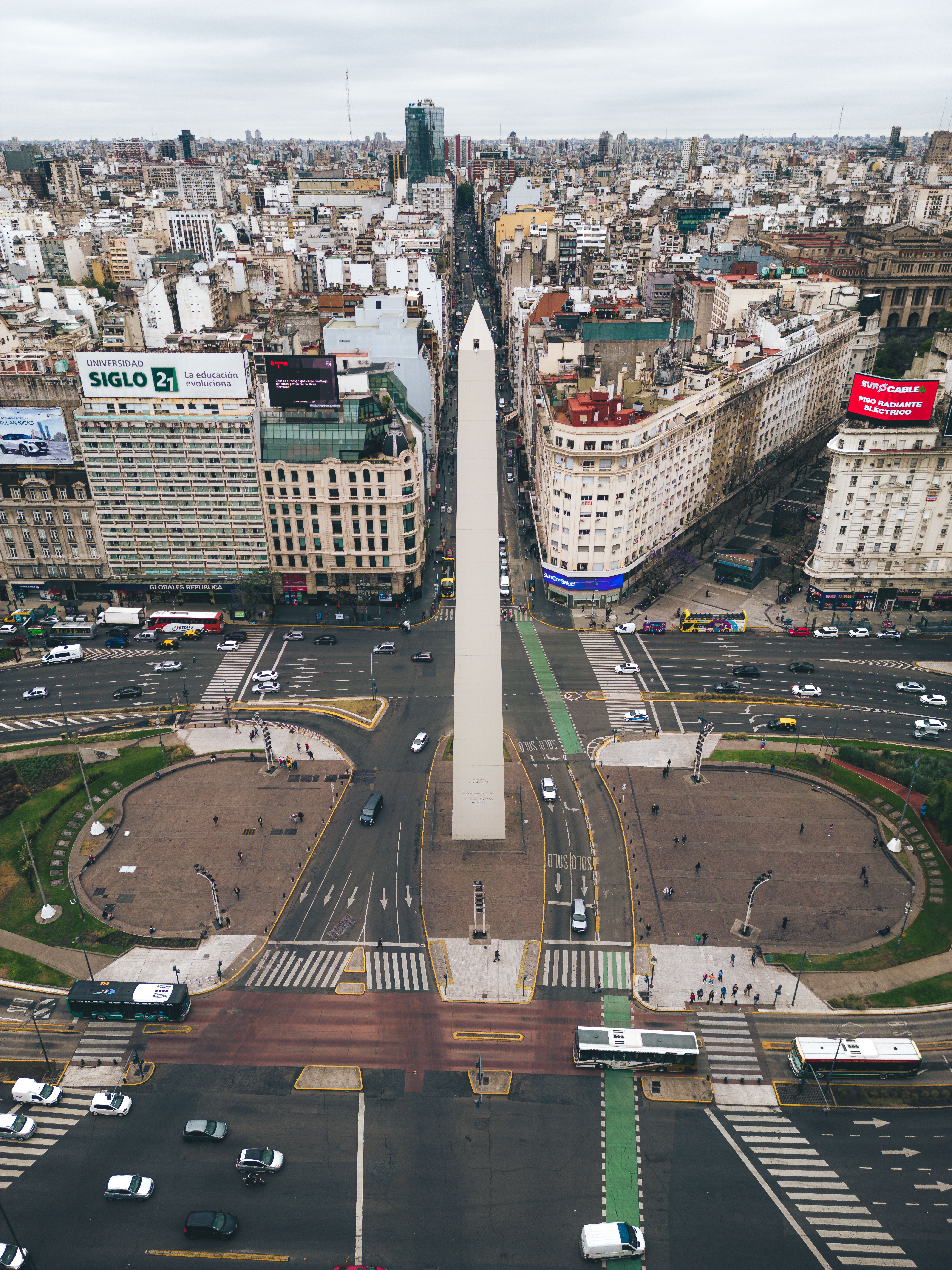 Vista Aérea Del Obelisco De Buenos Aires · Foto de stock gratuita