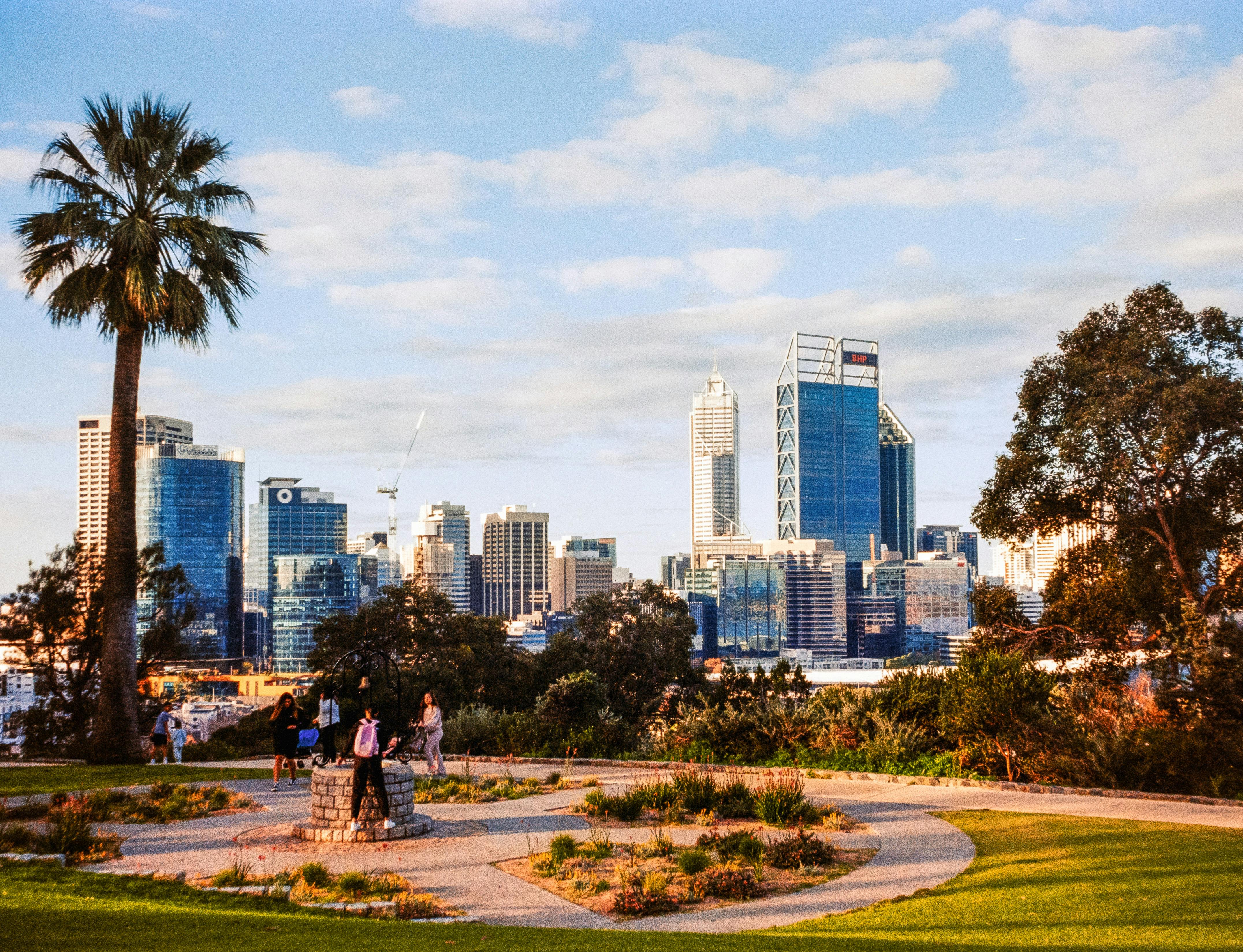 Skyscrapers in Perth Seen From Kings Park · Free Stock Photo