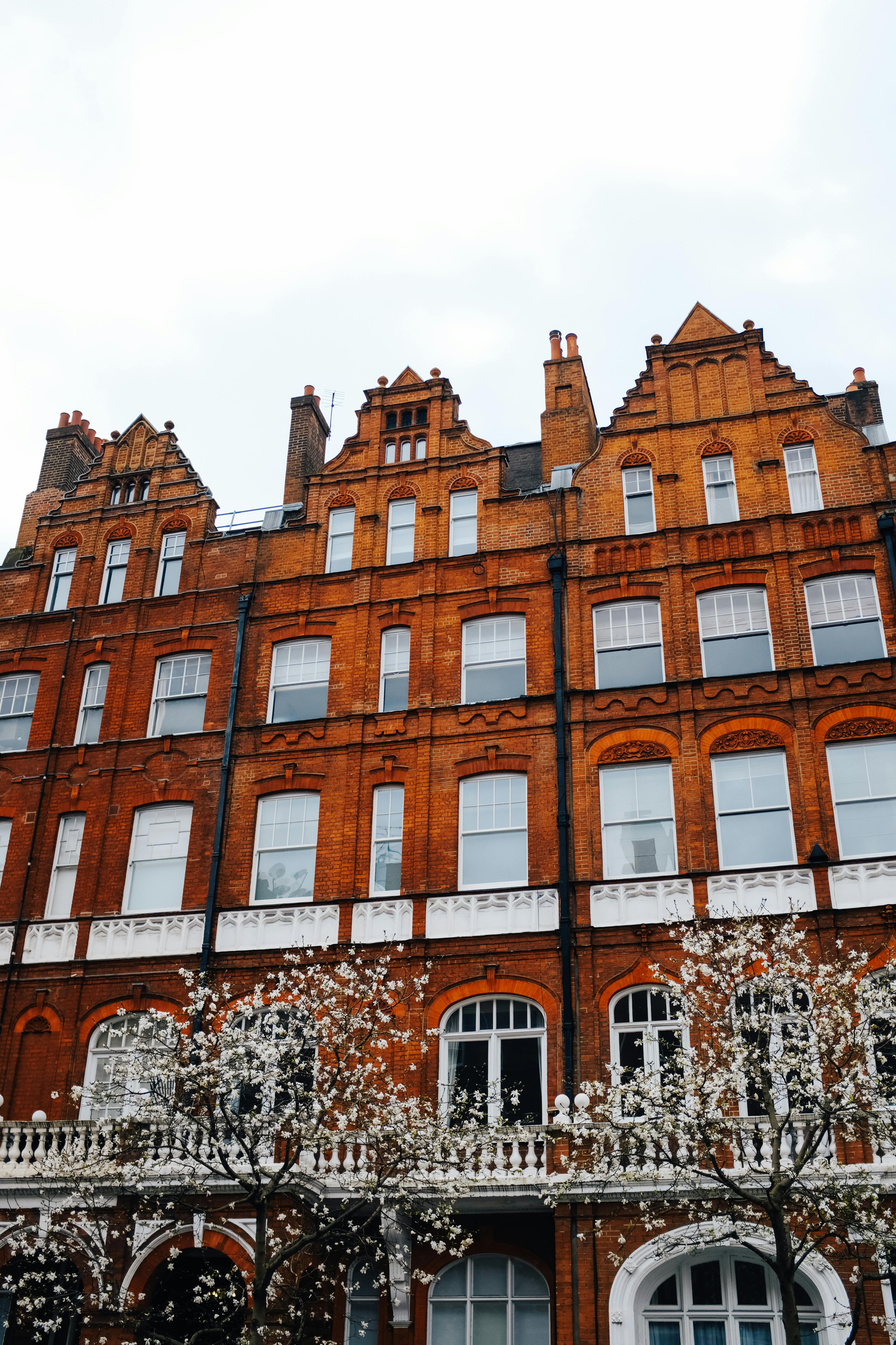 Red Brick Residential Building on 57 Pont Street, London, England ...