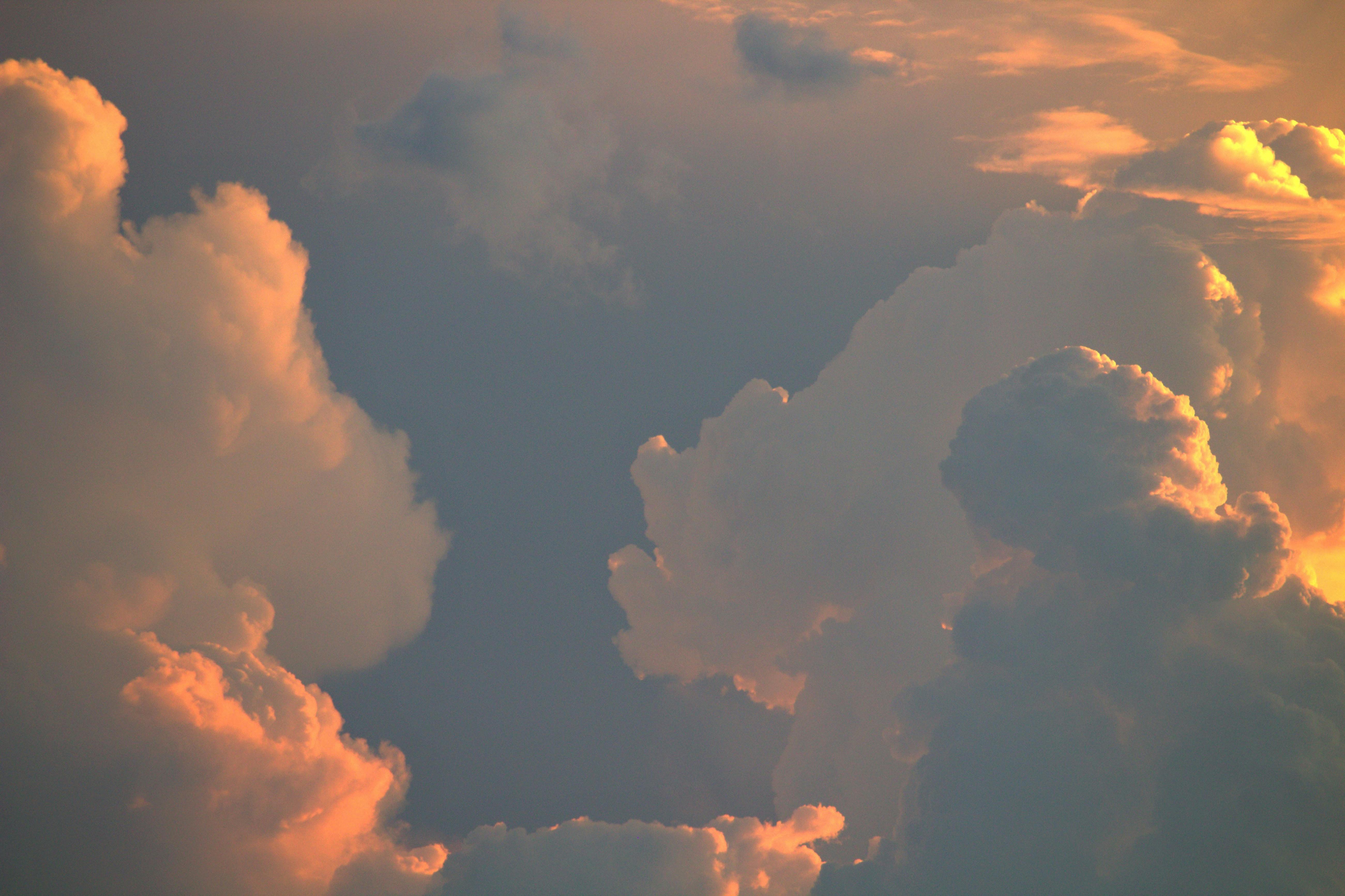 Cumulus Clouds at Sunset · Free Stock Photo