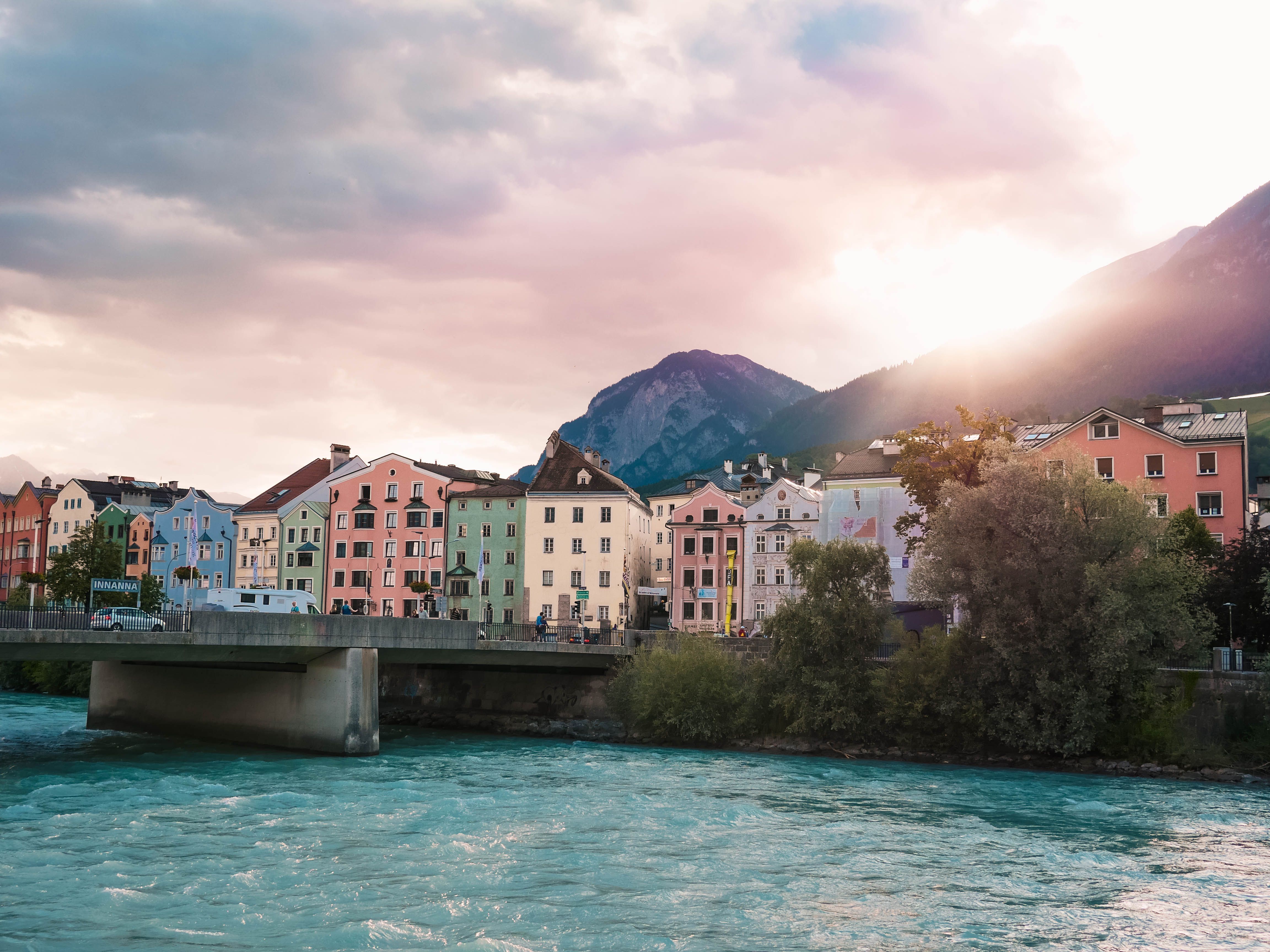 Innsbruck at sunset · Free Stock Photo