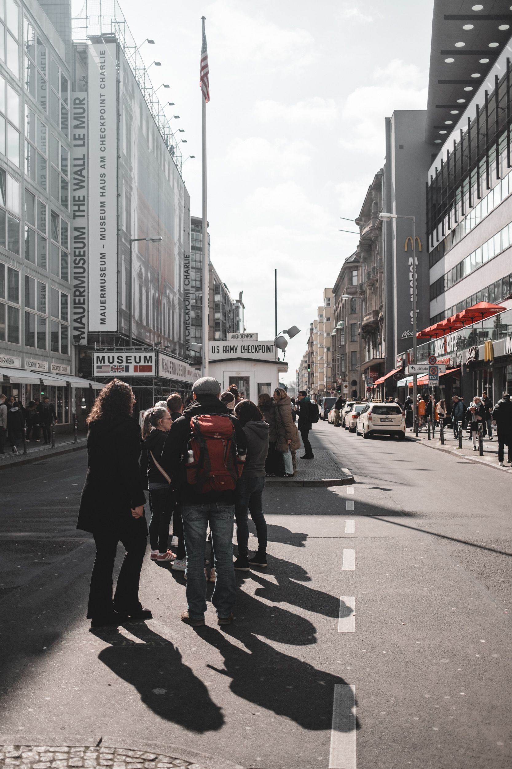 People Standing in Cue on Street in City · Free Stock Photo