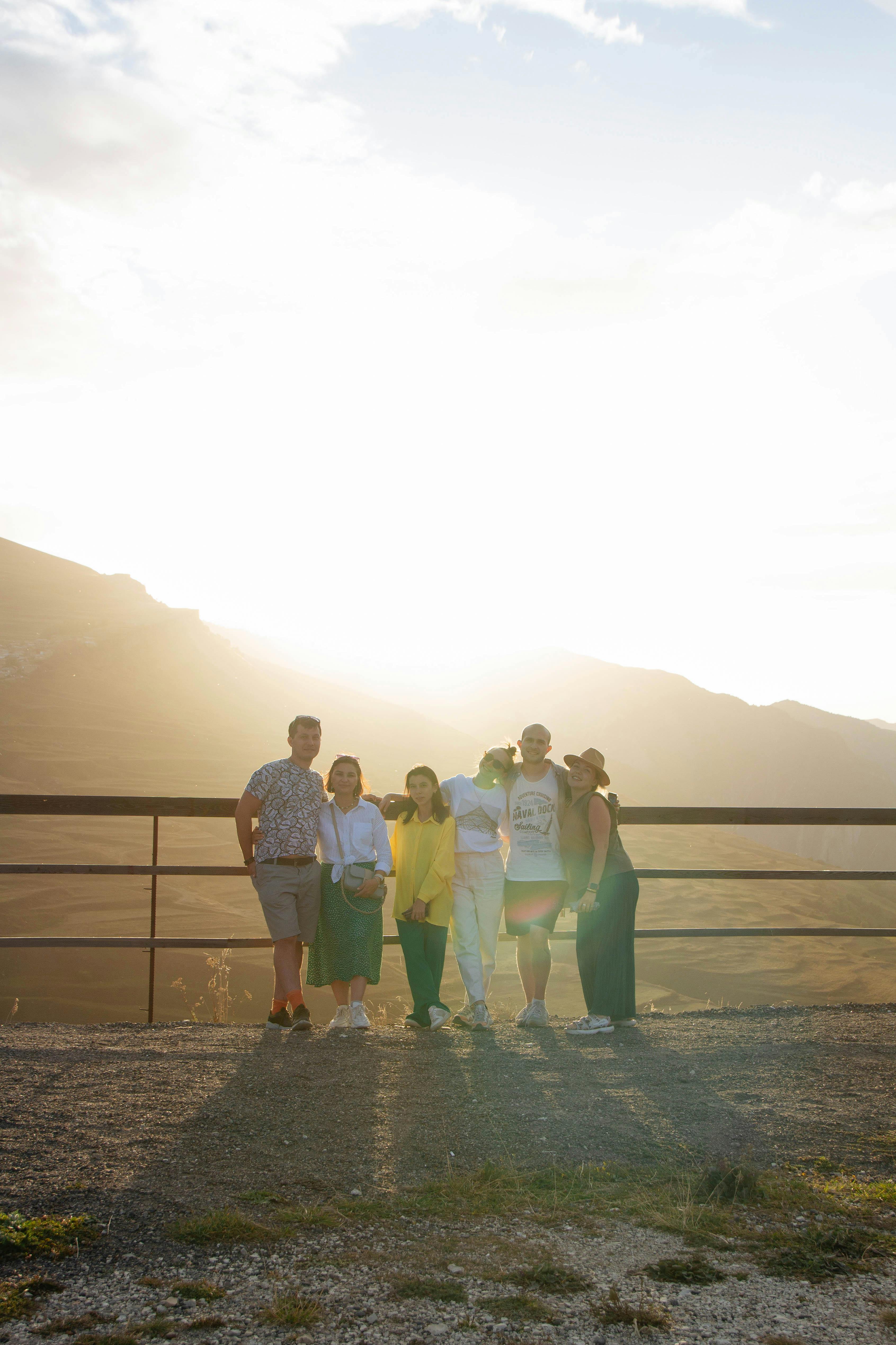 A Group of People at Sunset · Free Stock Photo