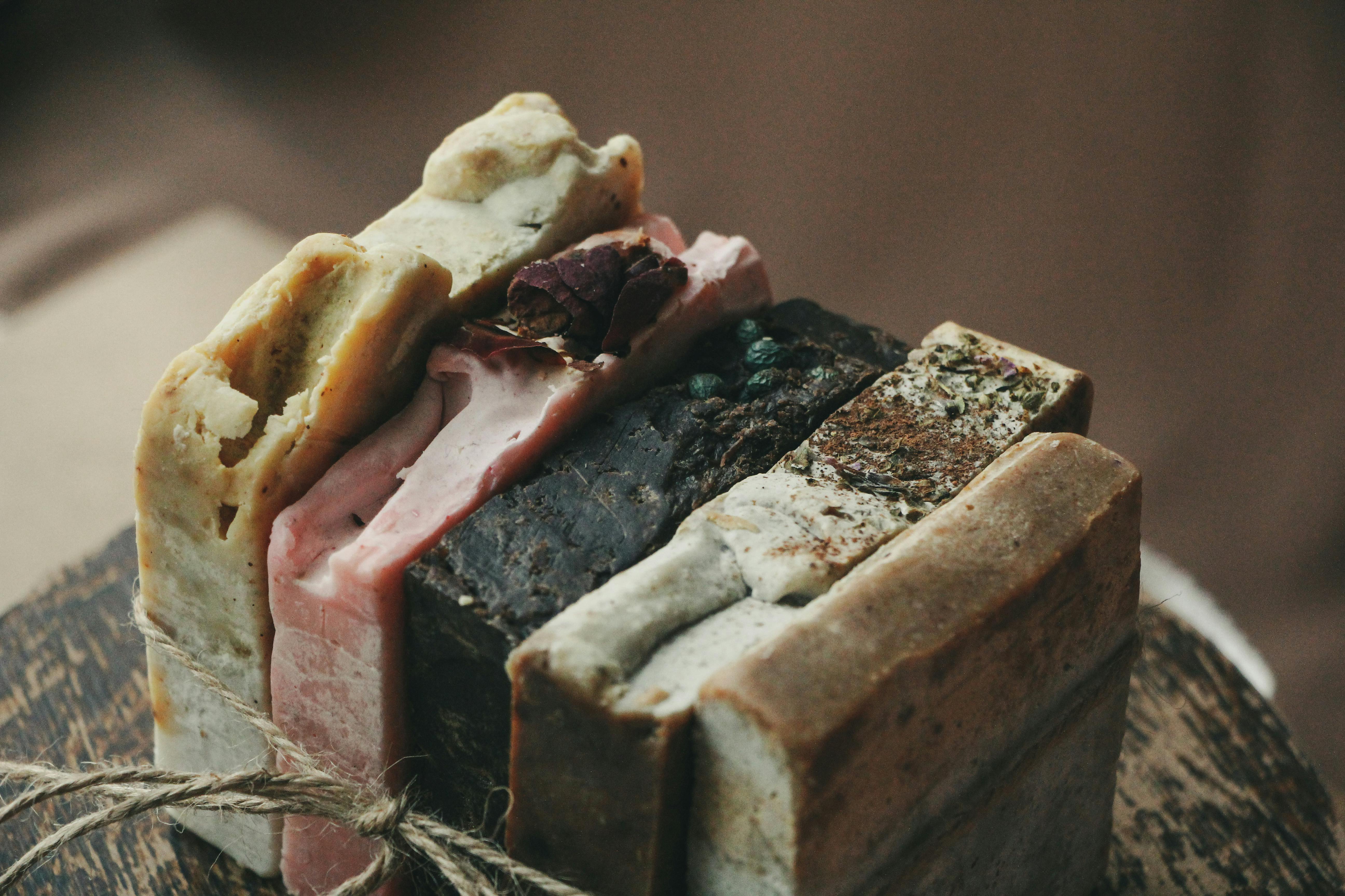 Close-up of Natural Handmade Soap Bars · Free Stock Photo